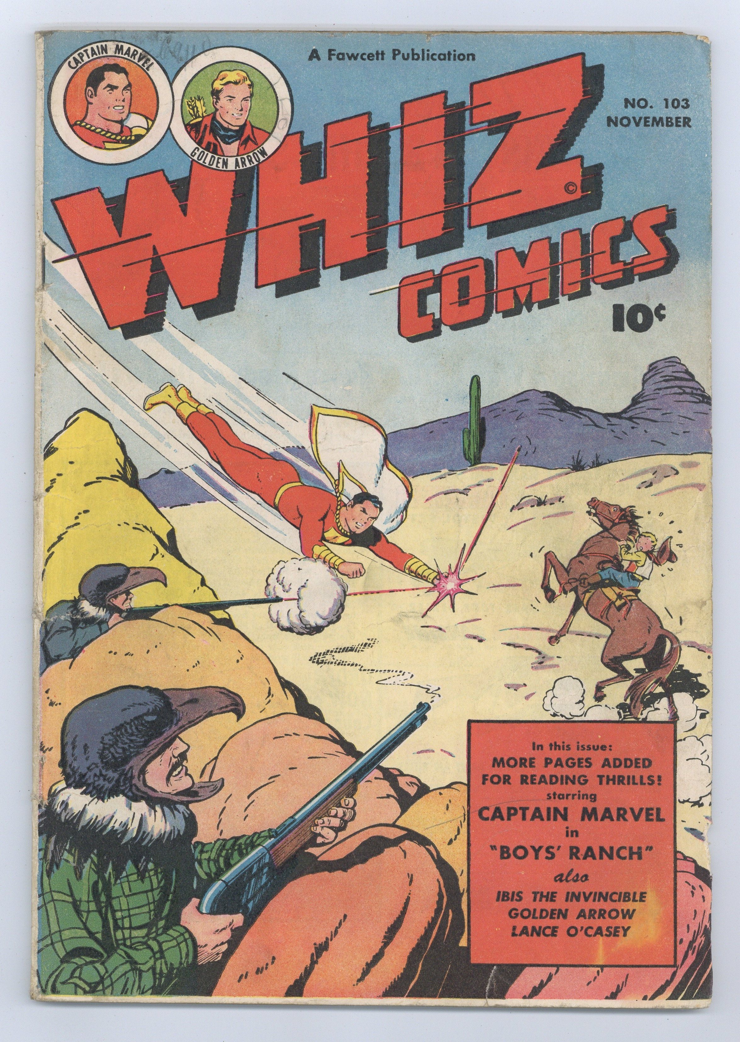 Whiz Comics (1940 Fawcett) 103 GD+ 2.5