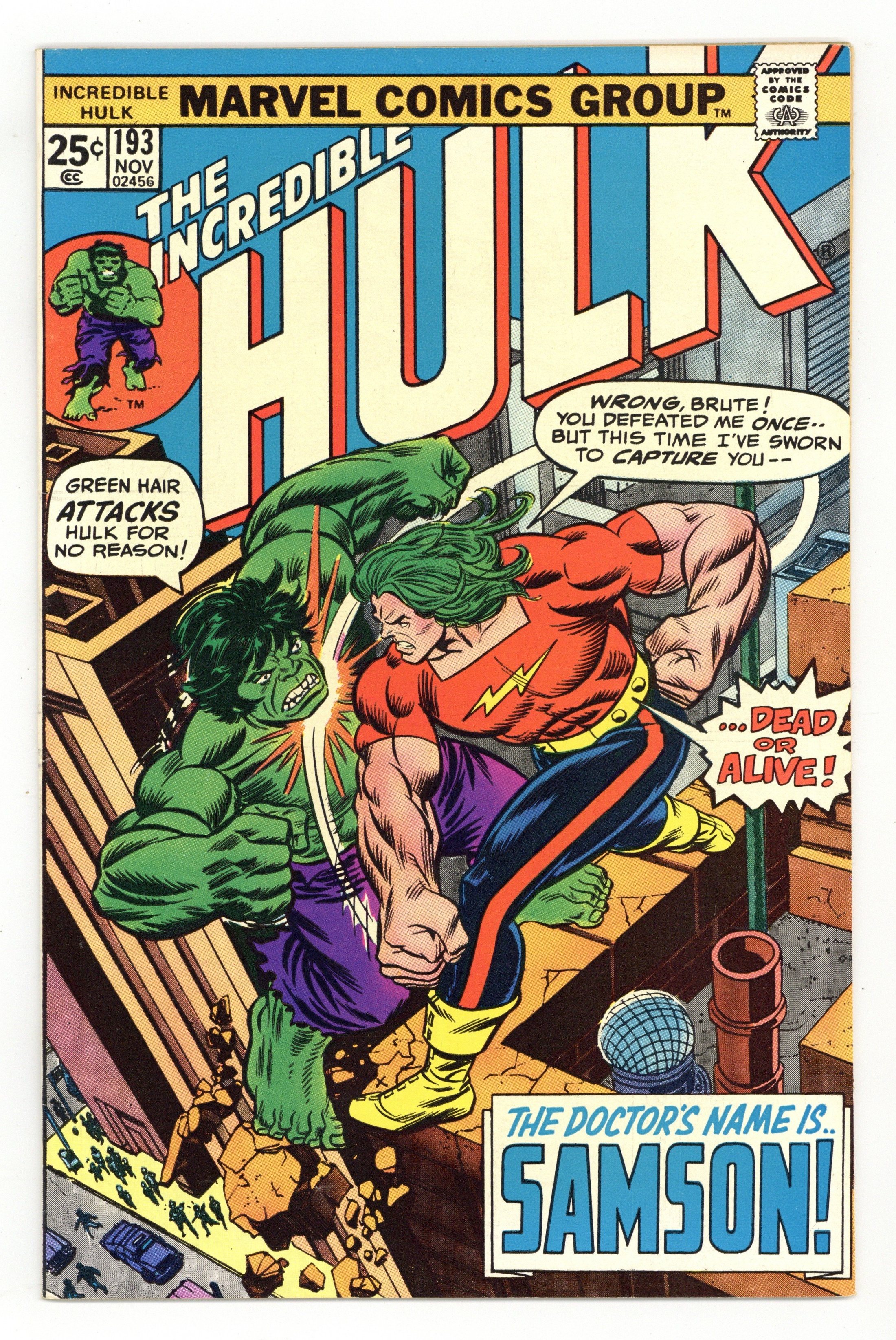 Incredible Hulk (1962 Marvel 1st Series) 193 FN/VF 7.0