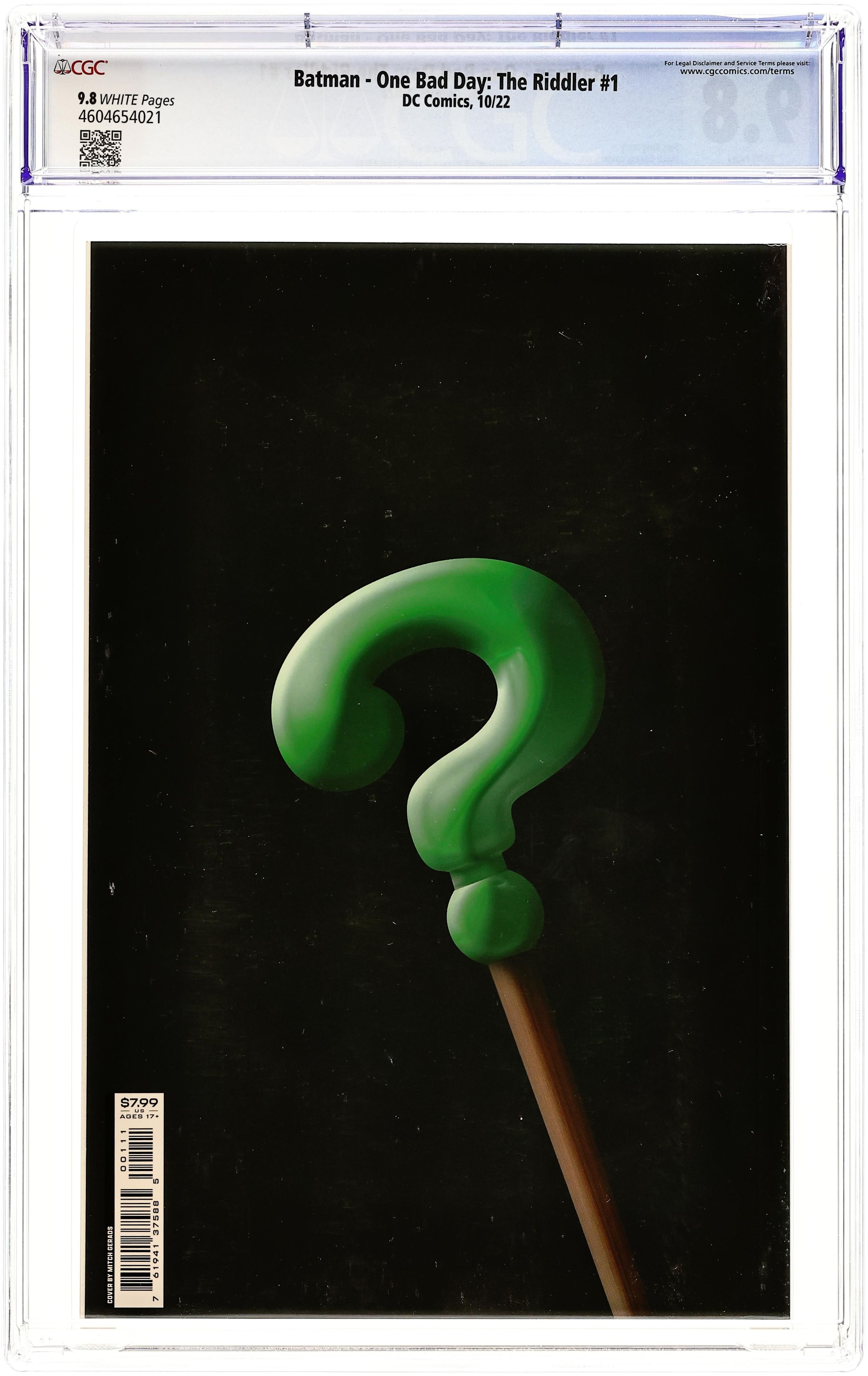 Batman One Bad Day the Riddler (2022 DC) comic books graded by CGC