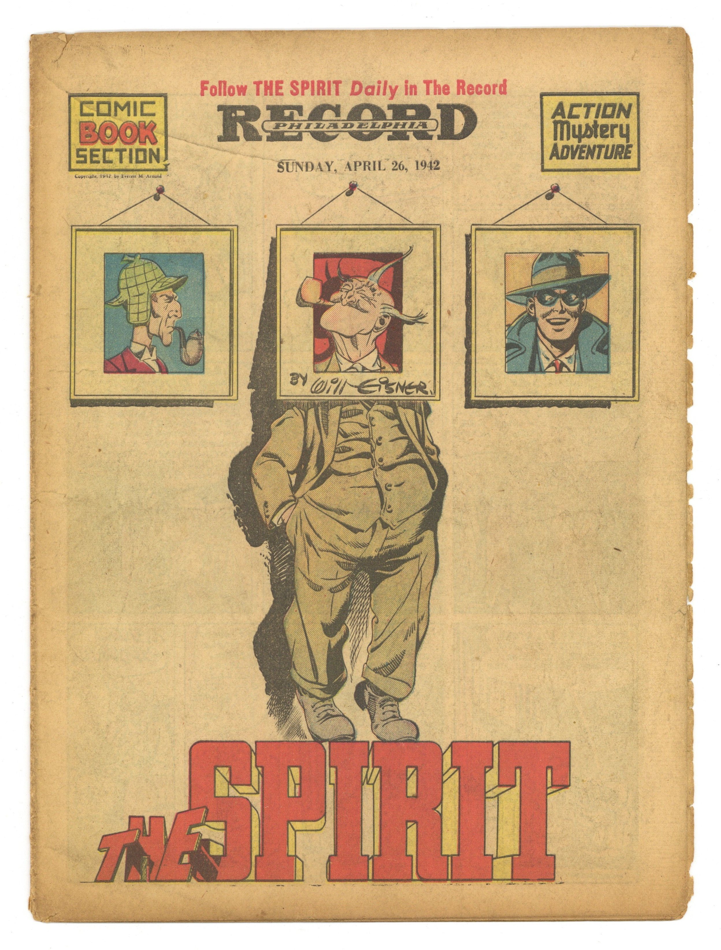Spirit Weekly Newspaper Comic (1940-1952) Apr 26 1942 GD/VG 3.0
