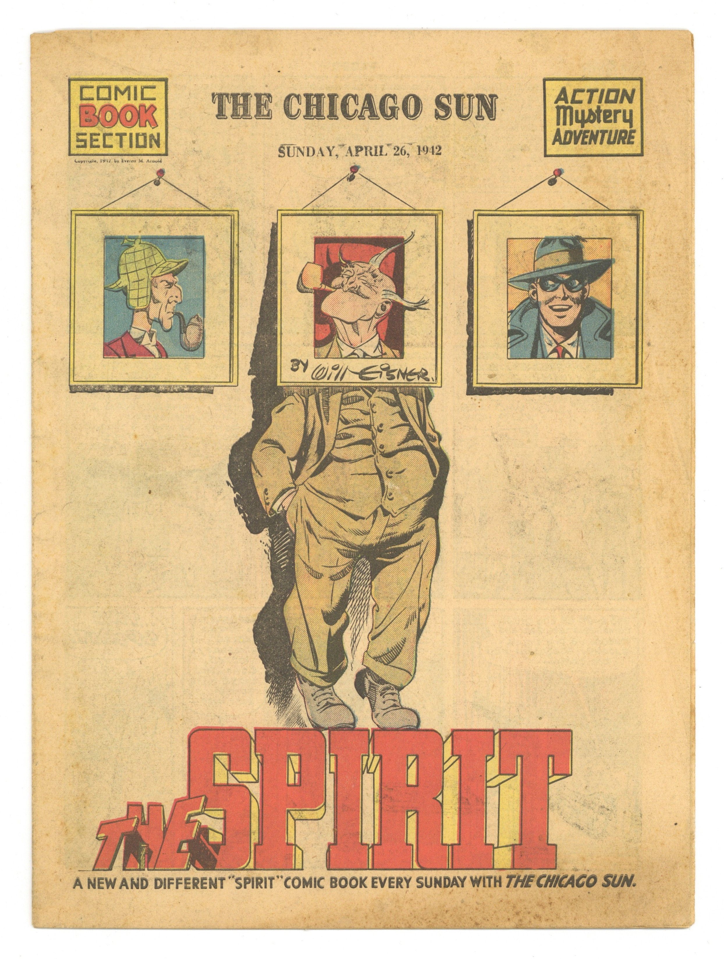 Spirit Weekly Newspaper Comic (1940-1952) Apr 26 1942 VG- 3.5