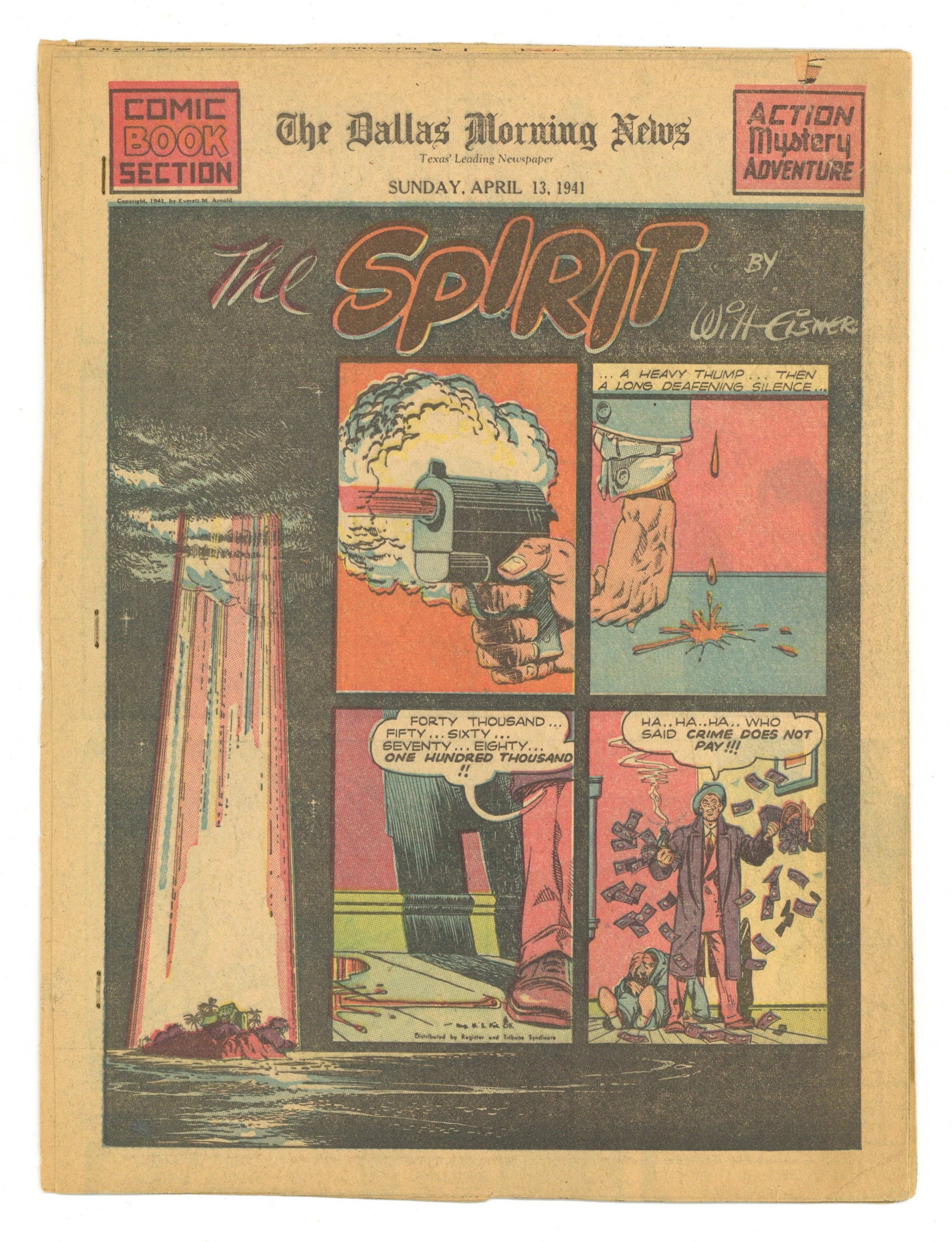 Spirit Weekly Newspaper Comic (1940-1952) Apr 13 1941 GD 2.0