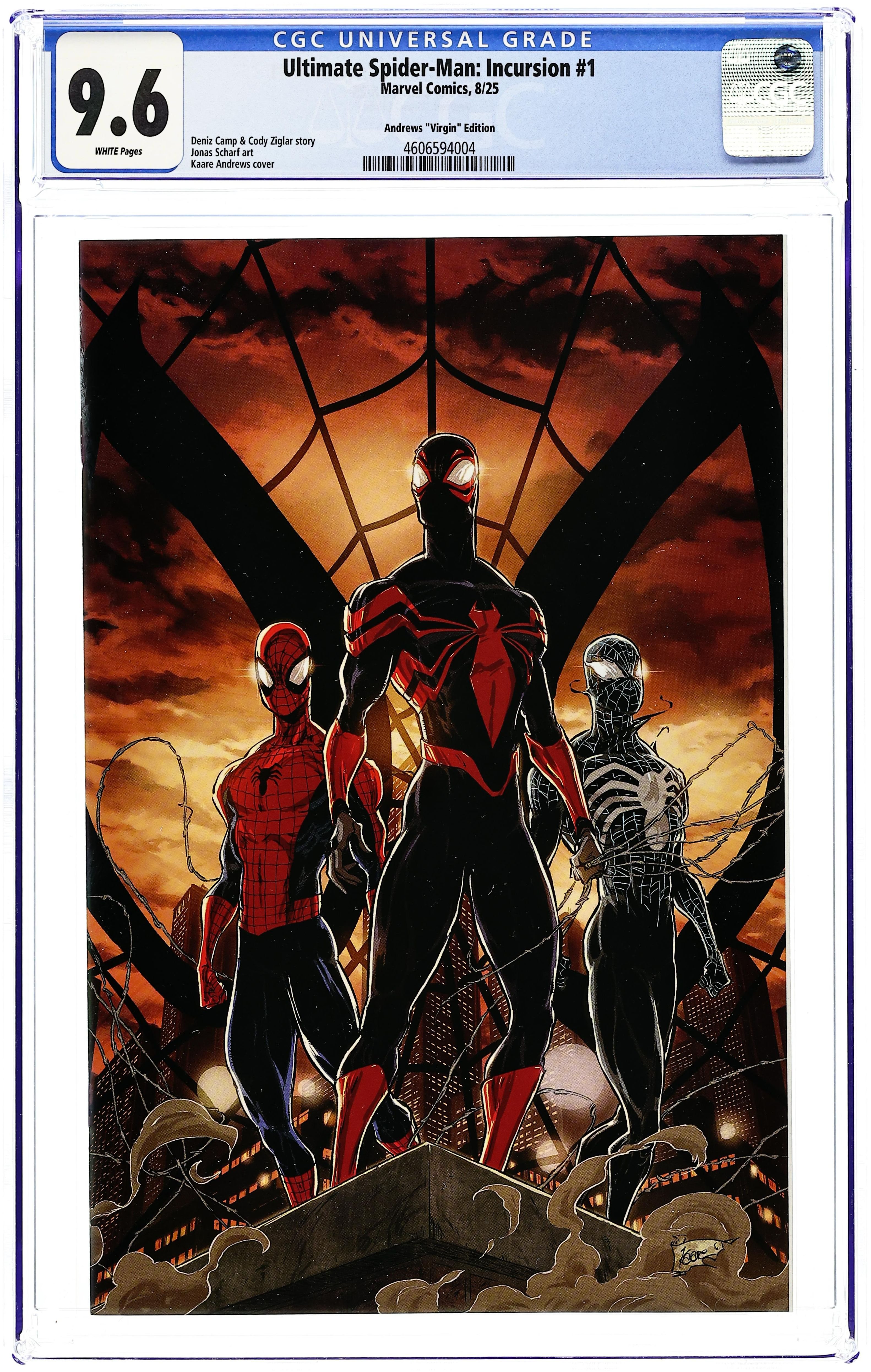 Ultimate Spider-Man Incursion (2025 Marvel) comic books graded by CGC