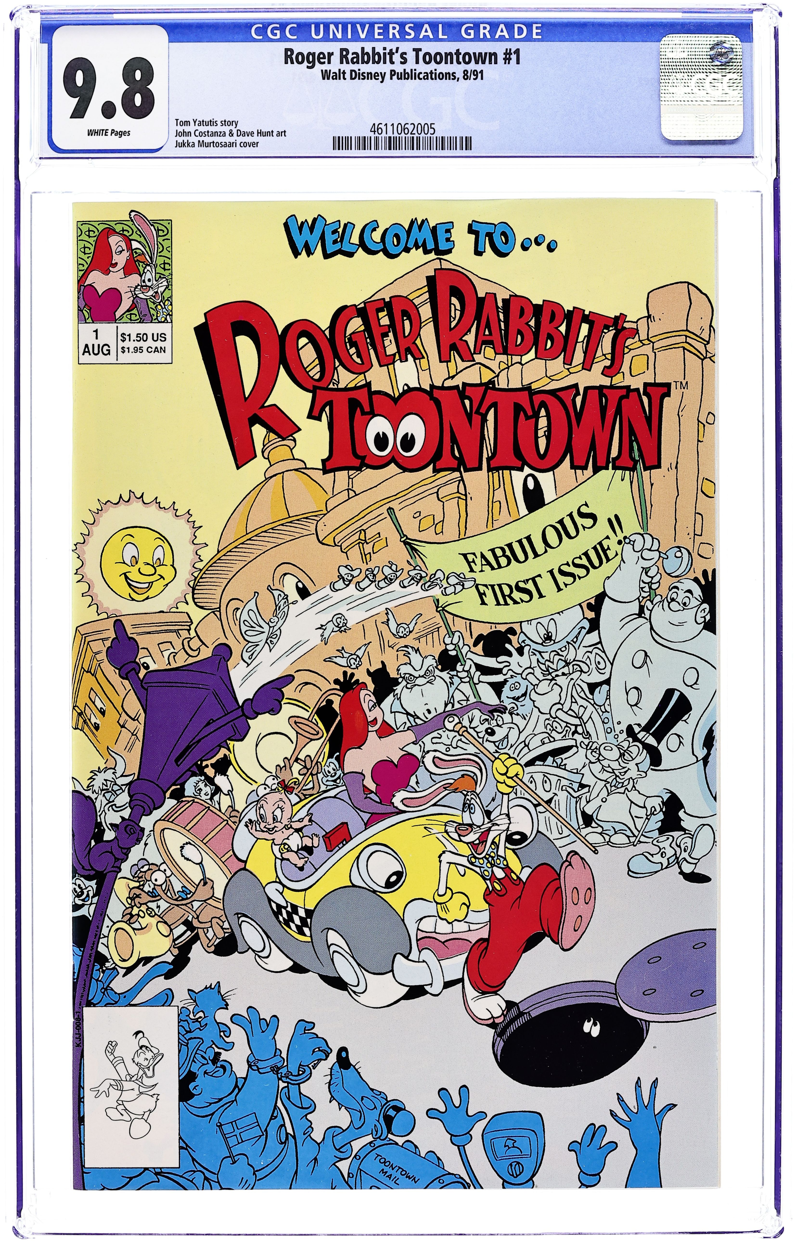 Roger Rabbit's Toontown (1991) comic books graded by CGC