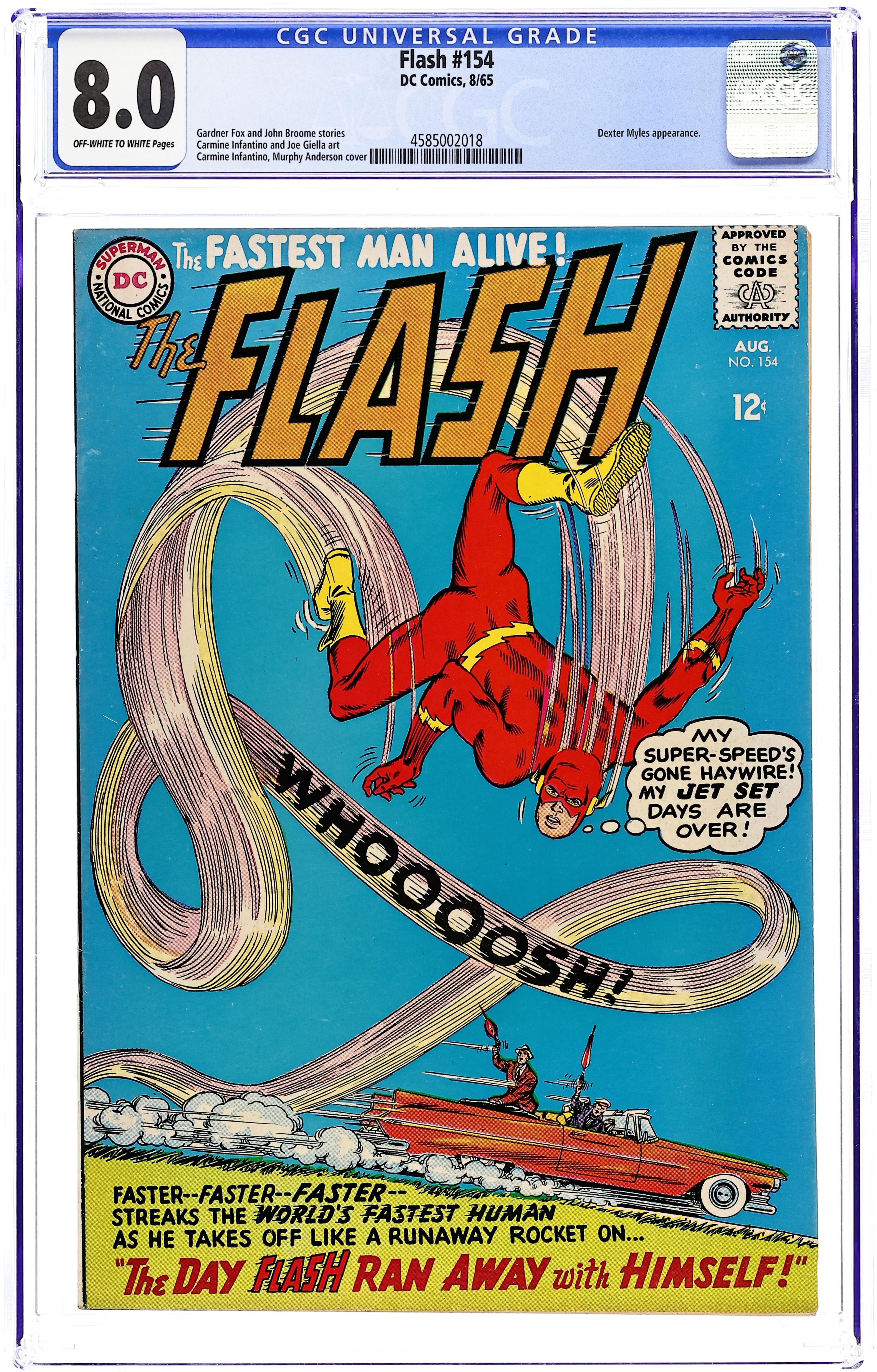 Flash (1959 1st Series DC) 154 CGC 8.0