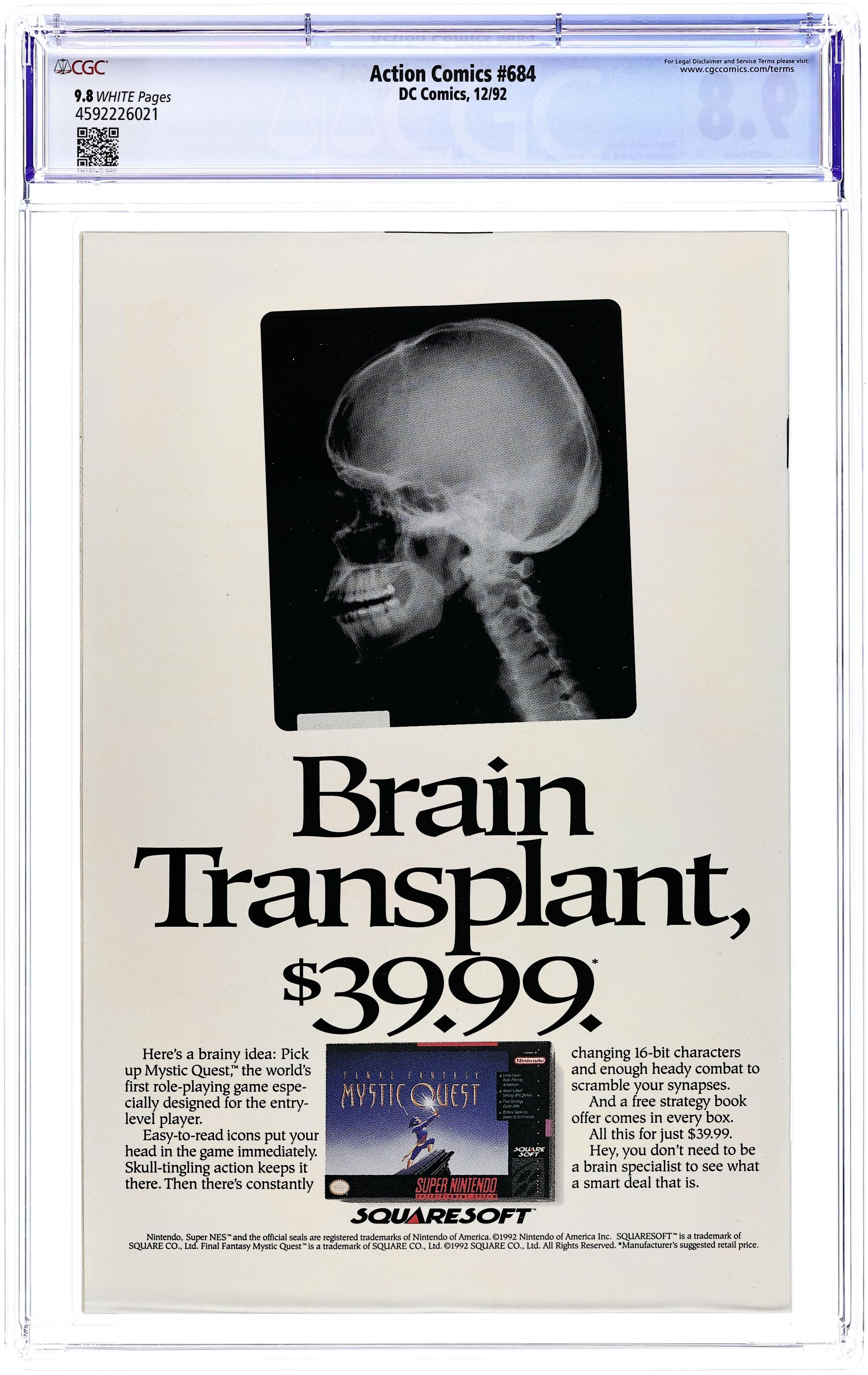 Action Comics (1938 DC) 684D CGC 9.8