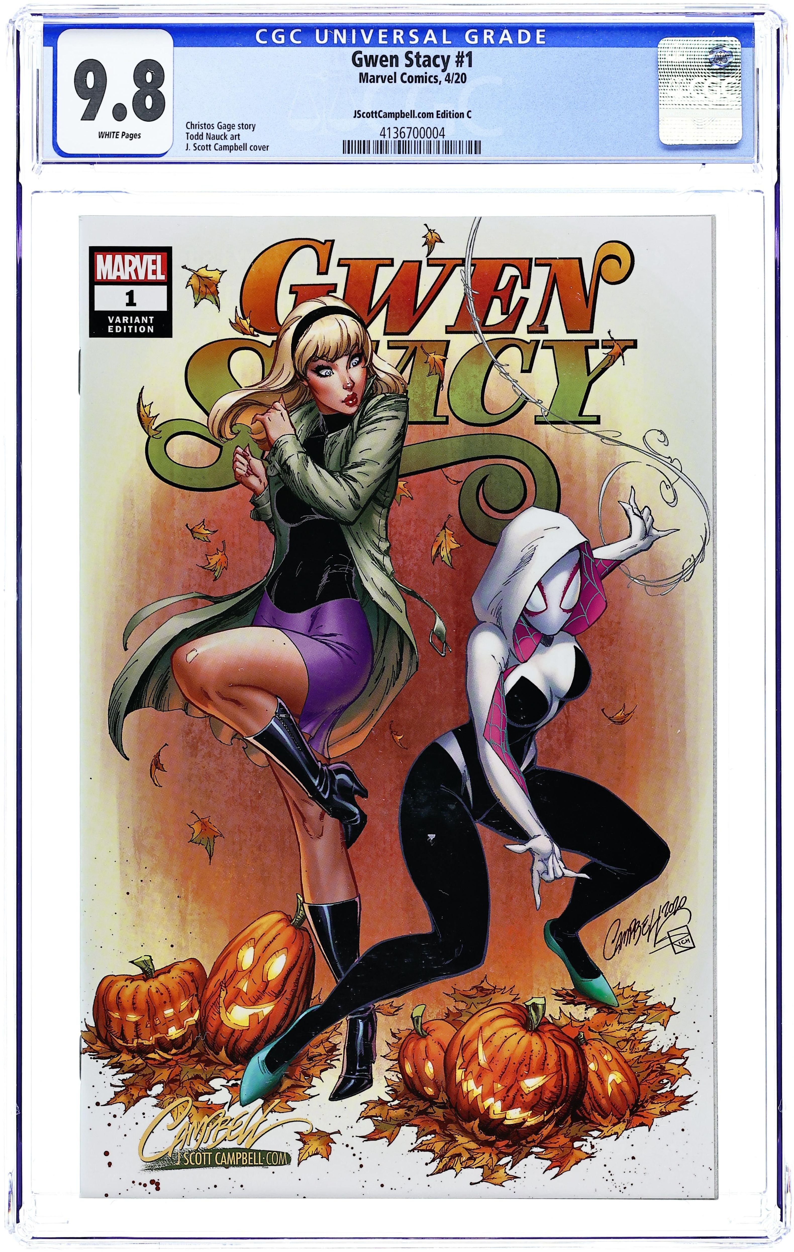 Gwen Stacy (2020 Marvel) 1JSC.C CGC 9.8