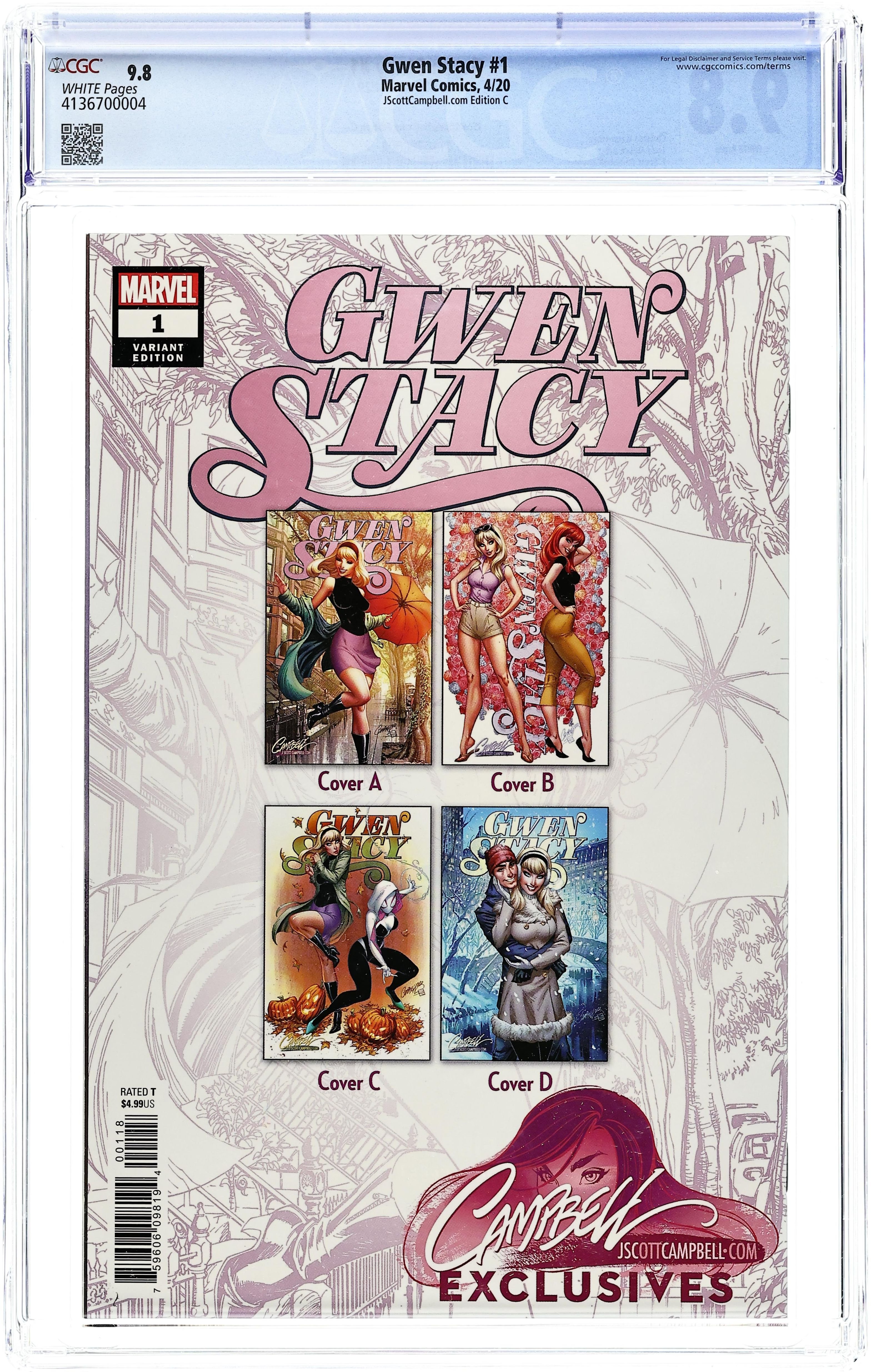 Gwen Stacy (2020 Marvel) 1JSC.C CGC 9.8