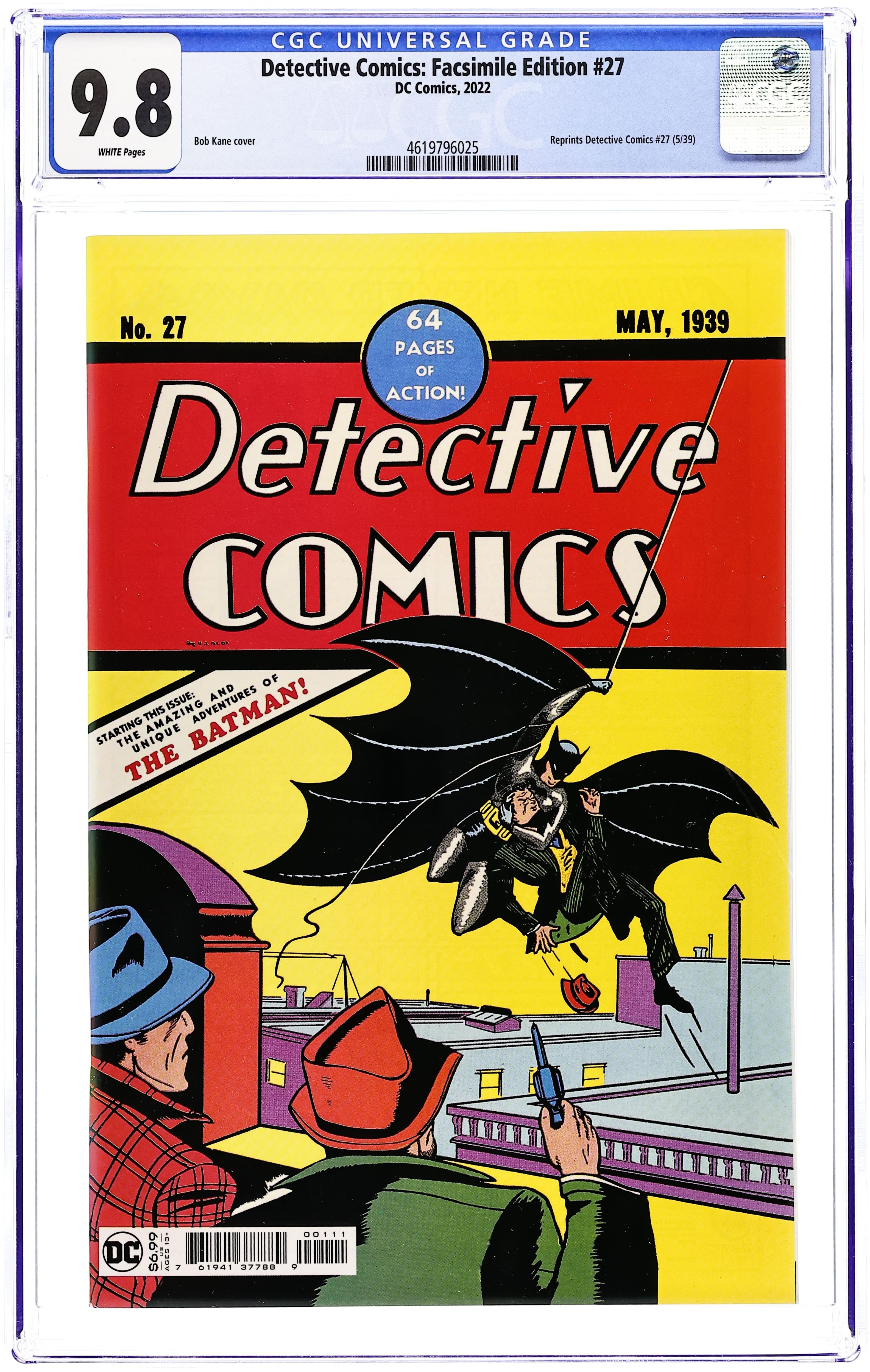 Detective Comics (1937 1st Series) Facsimile Edition 27 CGC 9.8