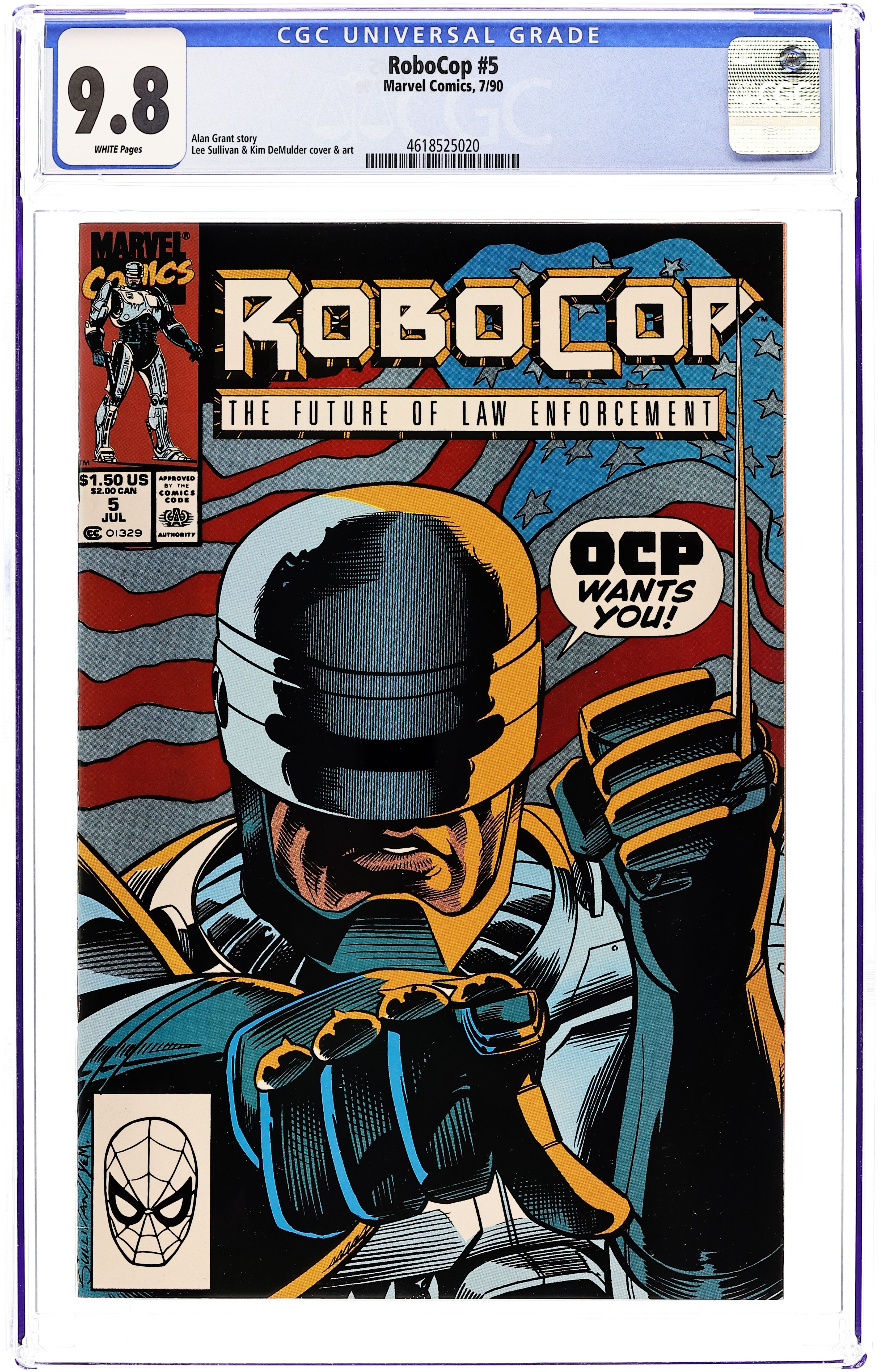 Robocop (1990 Marvel) 5 CGC 9.8