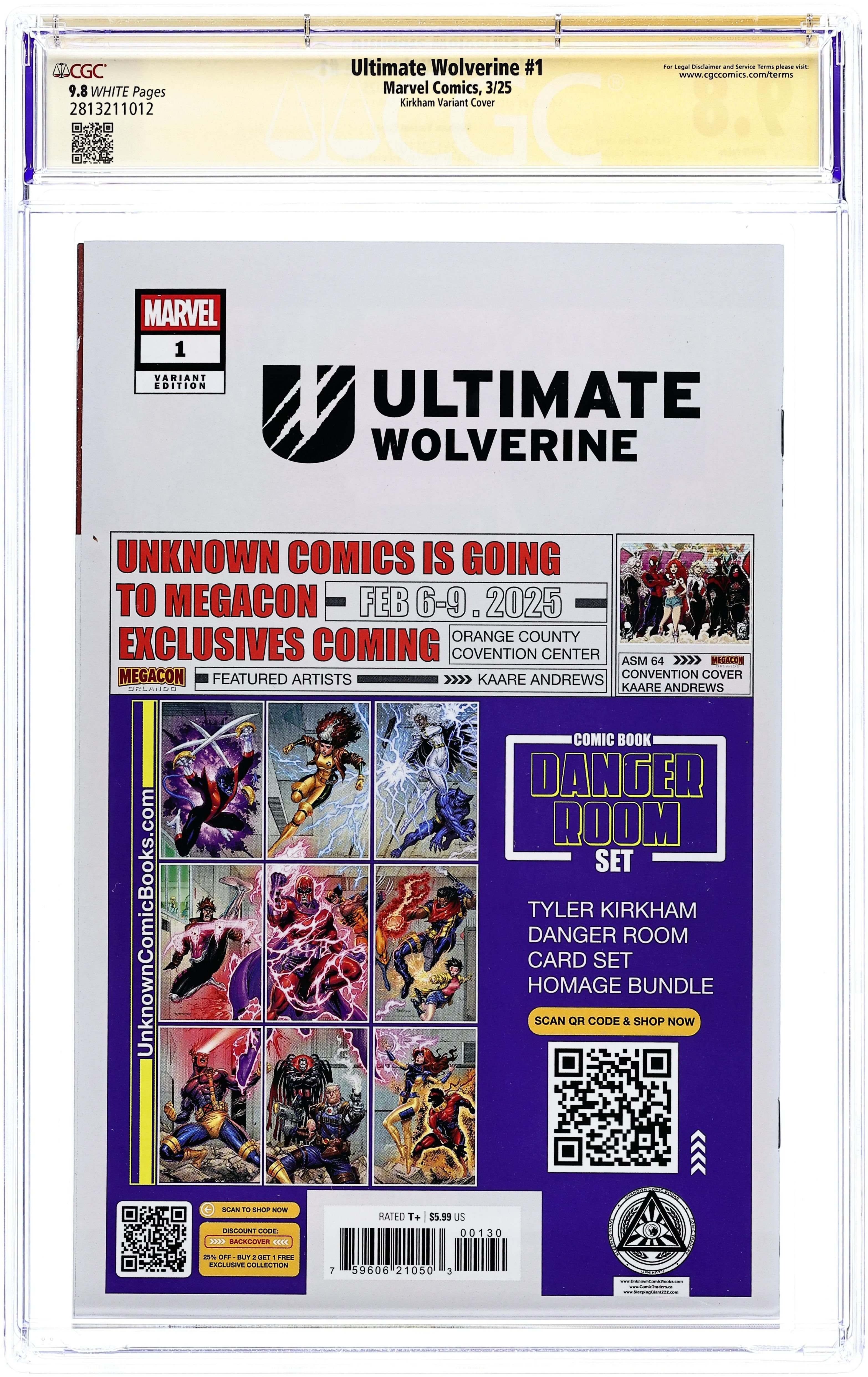 Ultimate Wolverine (2025 Marvel) 1ILLUMINATI.A CGC 9.8 SS Cappuccio/Condon