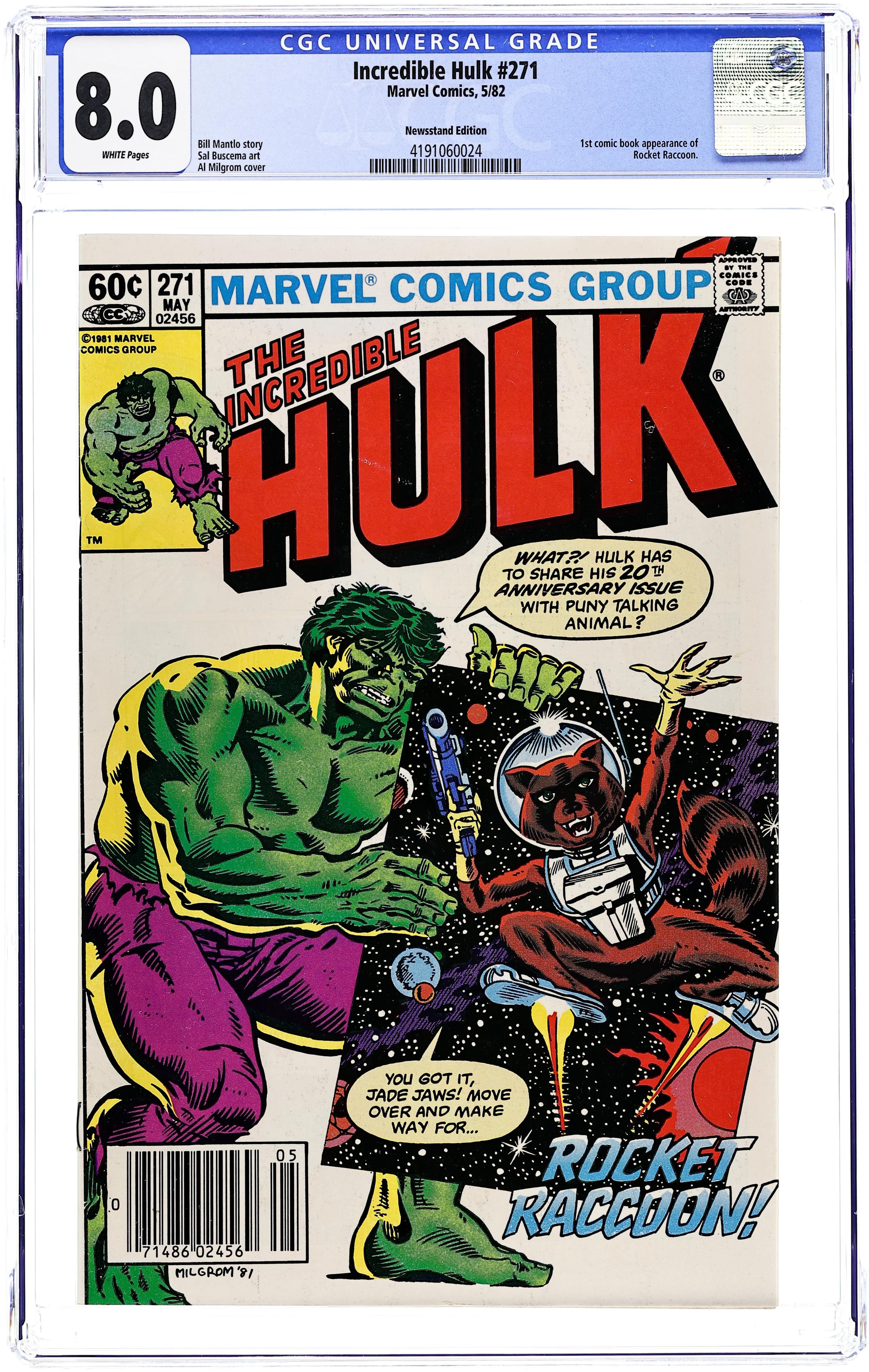 Incredible Hulk (1962 Marvel 1st Series) 271N CGC 8.0
