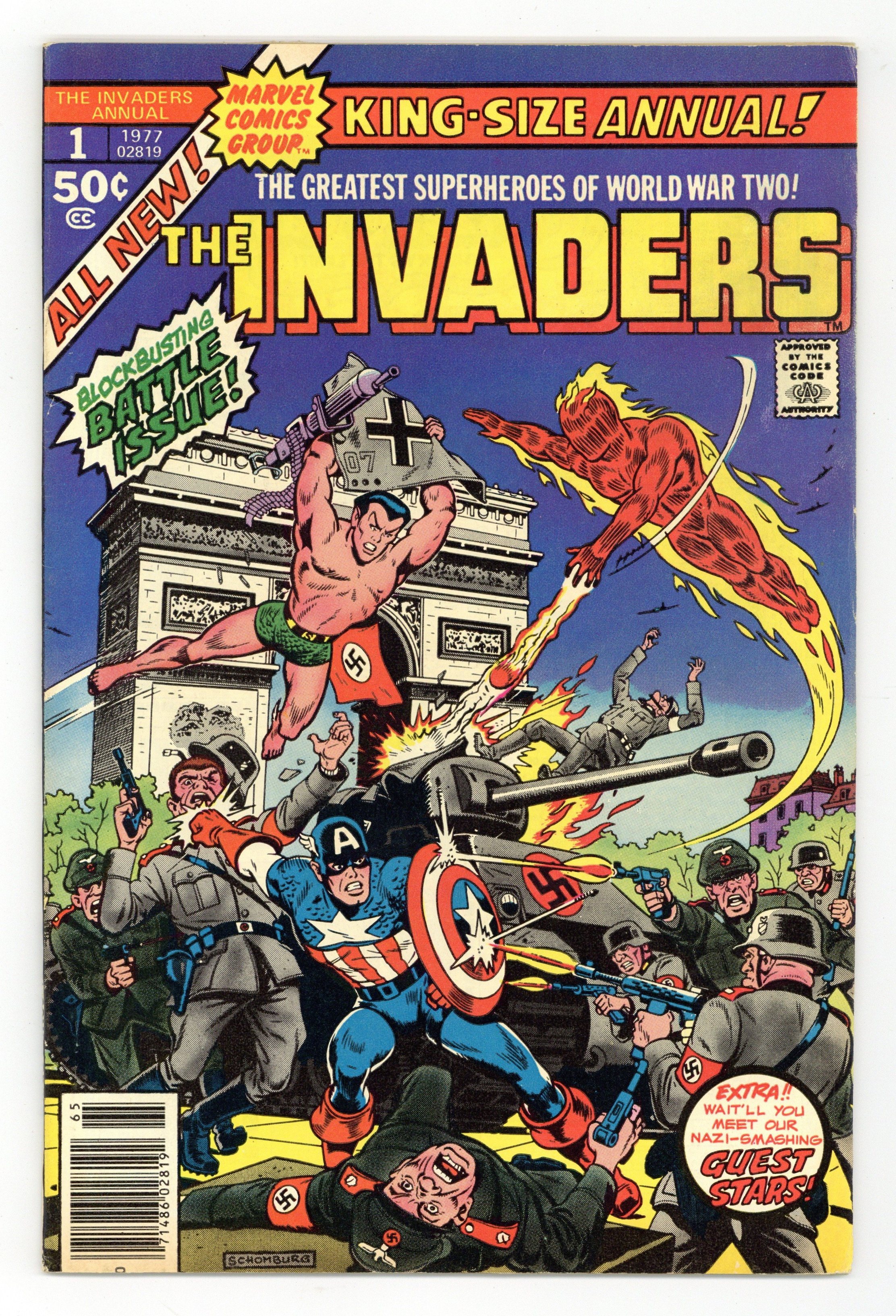 Invaders (1975 Marvel 1st Series) Annual 1 FN 6.0