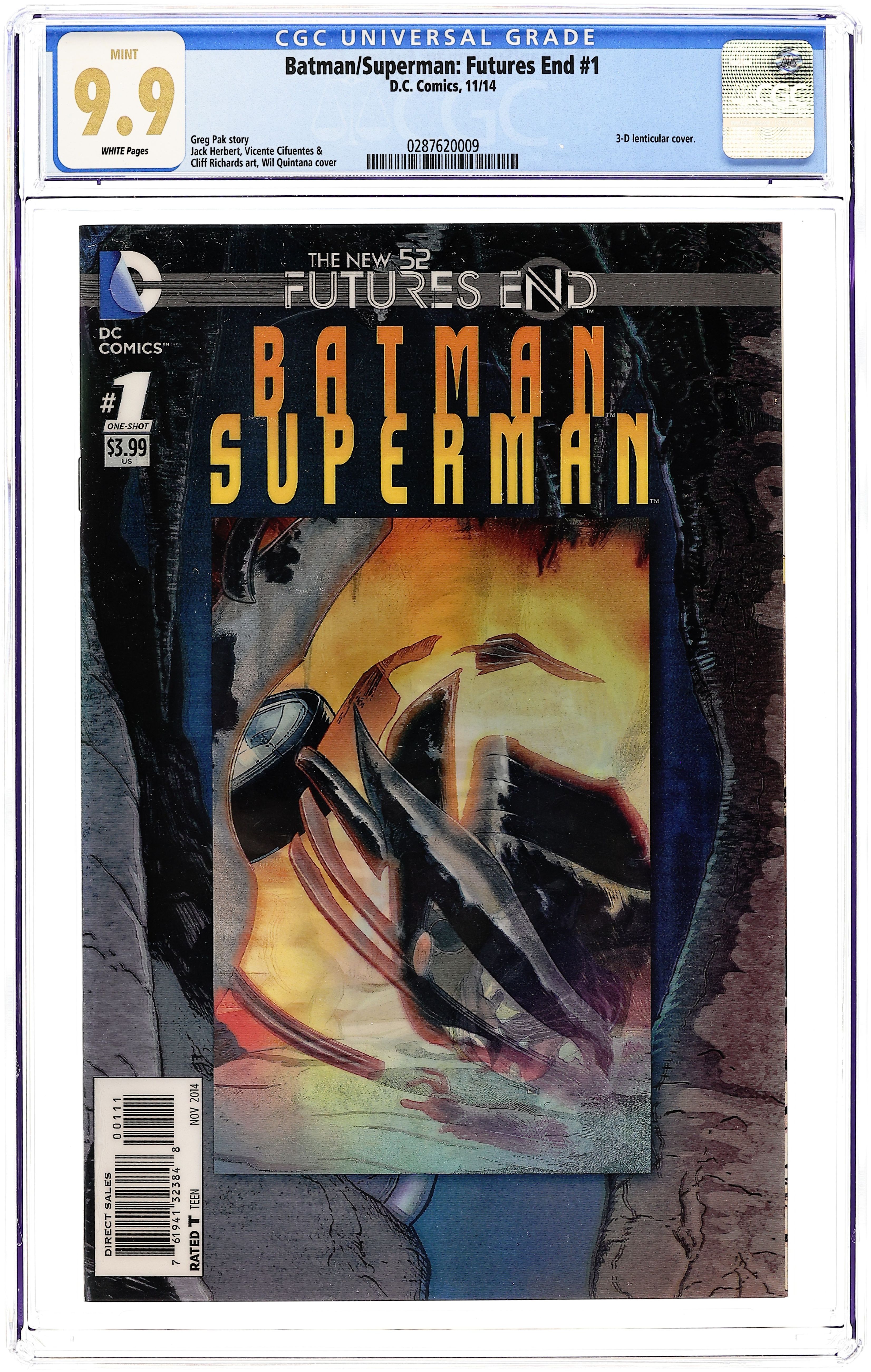 Batman Superman Futures End (2014) 1A CGC 9.9