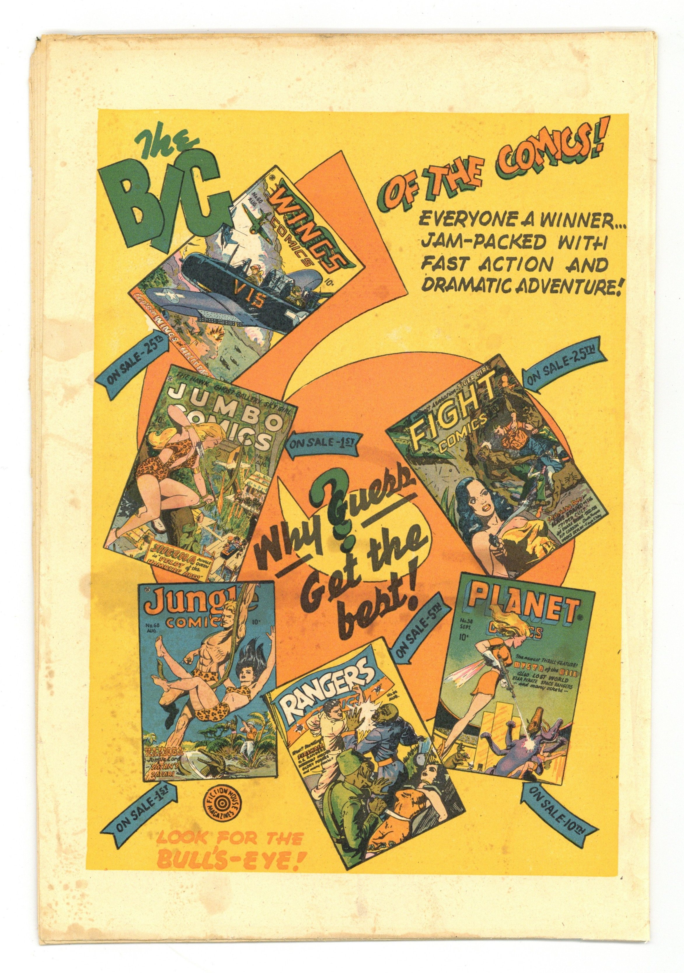 Planet Comics (1940 Fiction House) 38 GD/VG 3.0