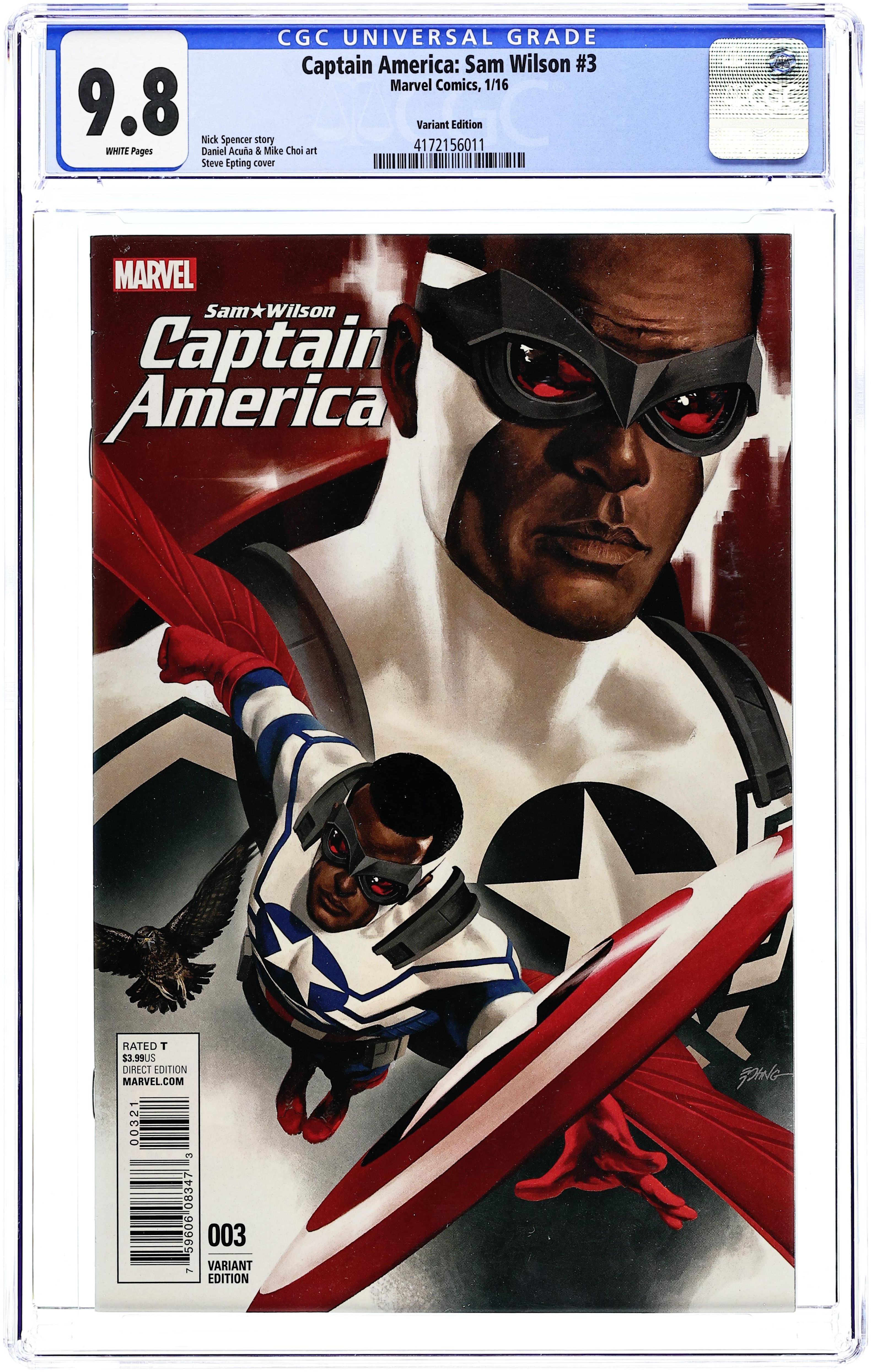 Captain America Sam Wilson (2015) 3B CGC 9.8