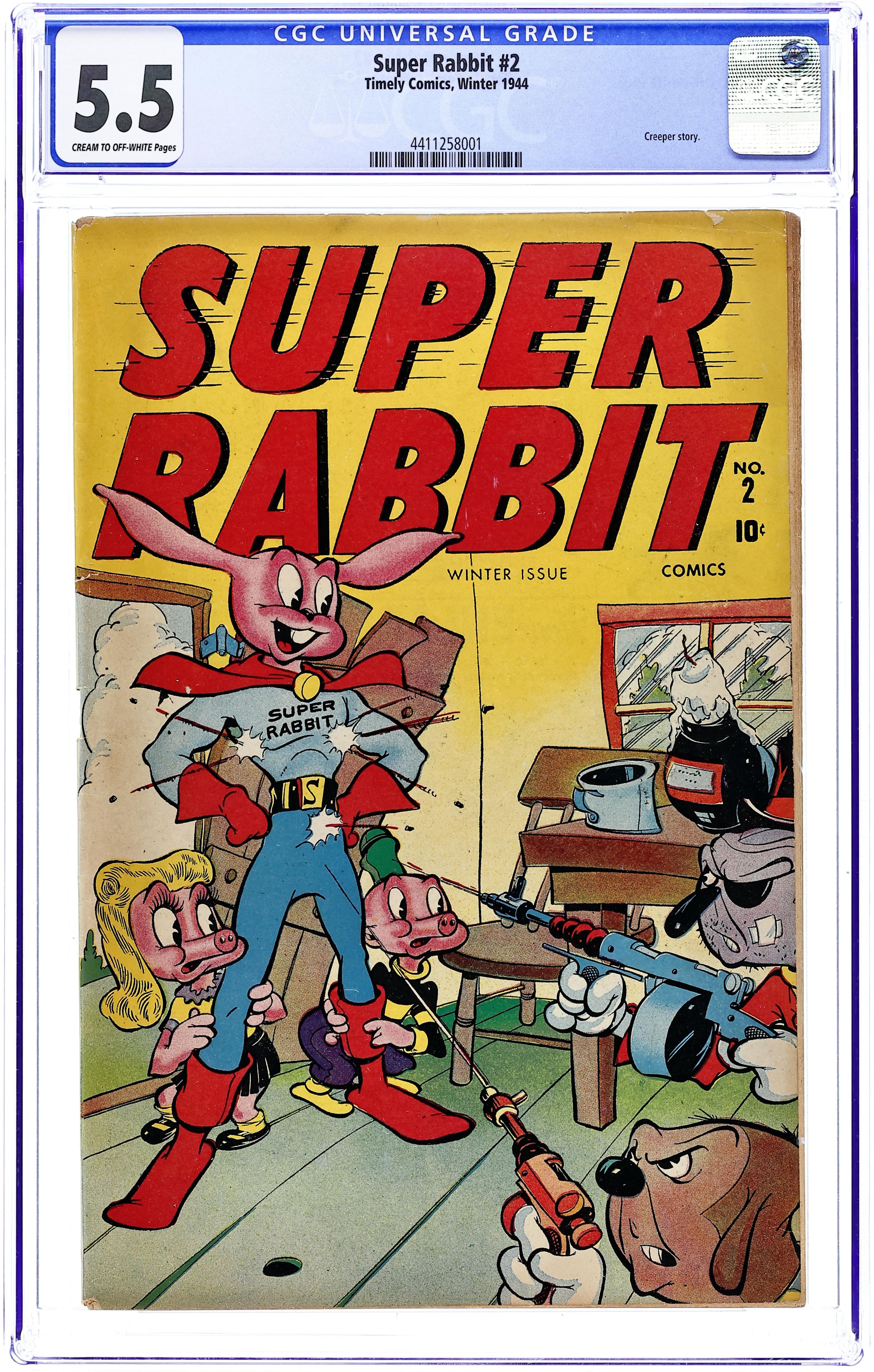 Super Rabbit (1944 Timely) 2 CGC 5.5