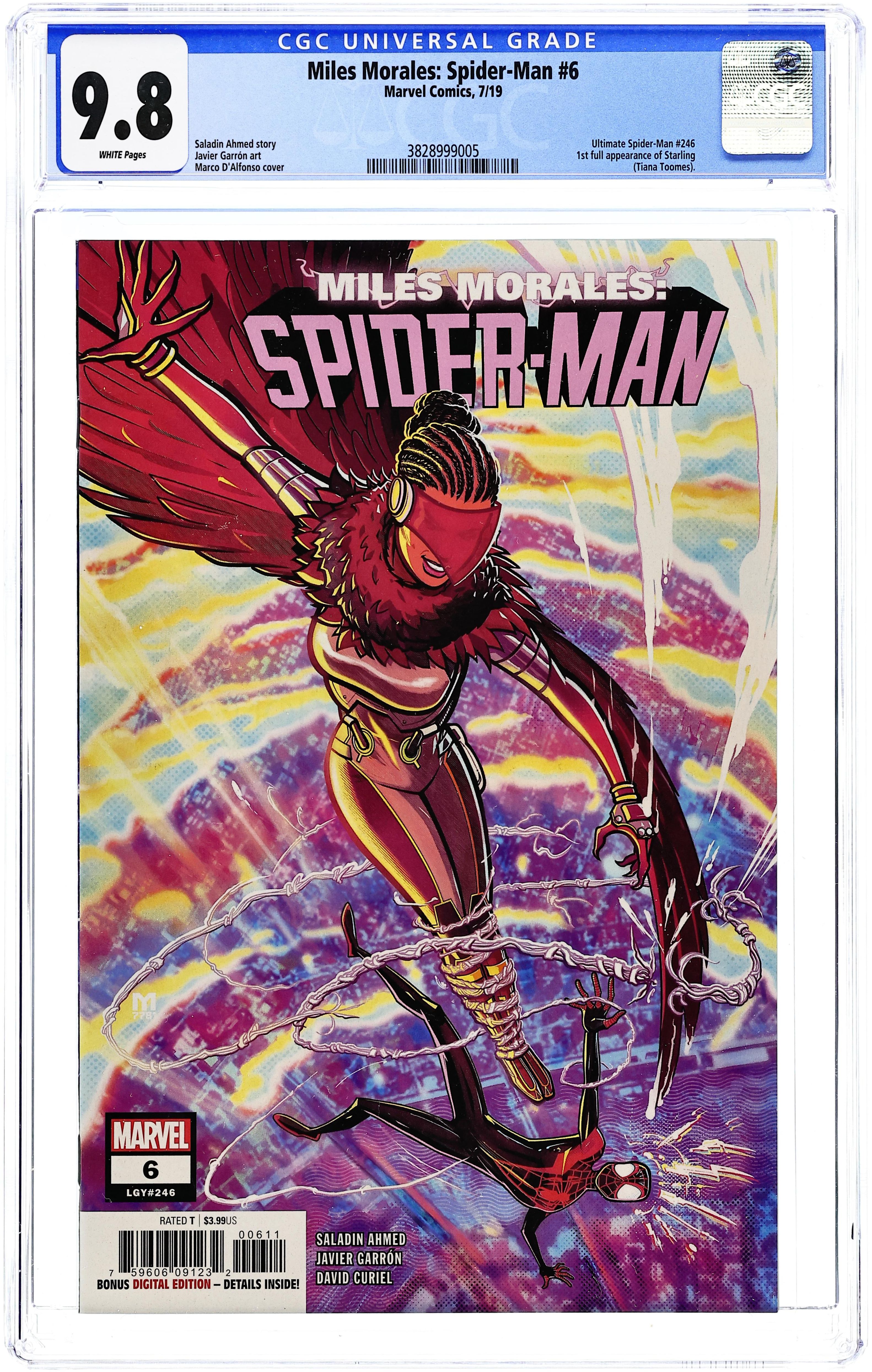 Miles Morales Spider-Man (2019 Marvel) 6A CGC 9.8