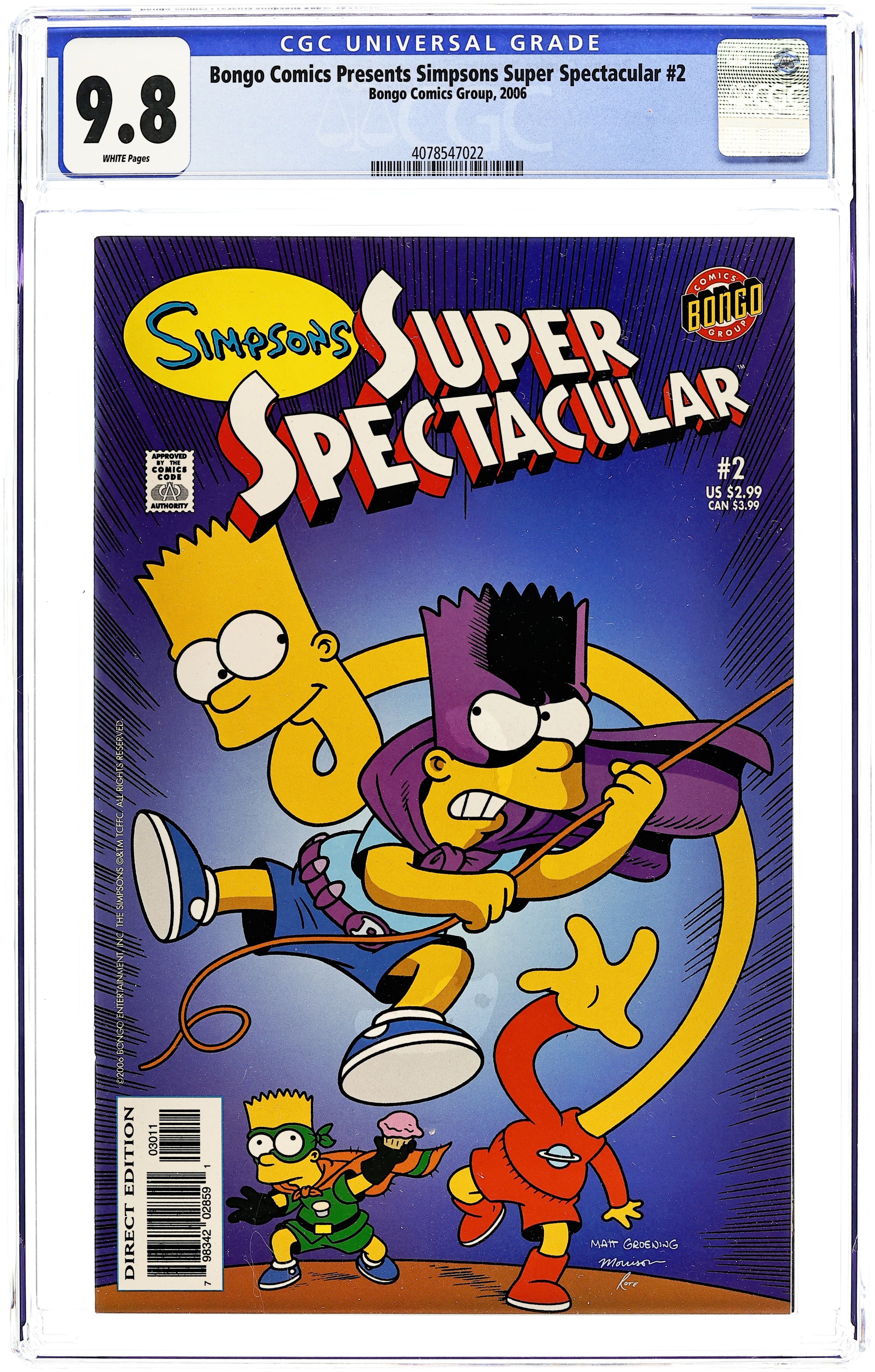Simpsons Super Spectacular (2005) 2 CGC 9.8