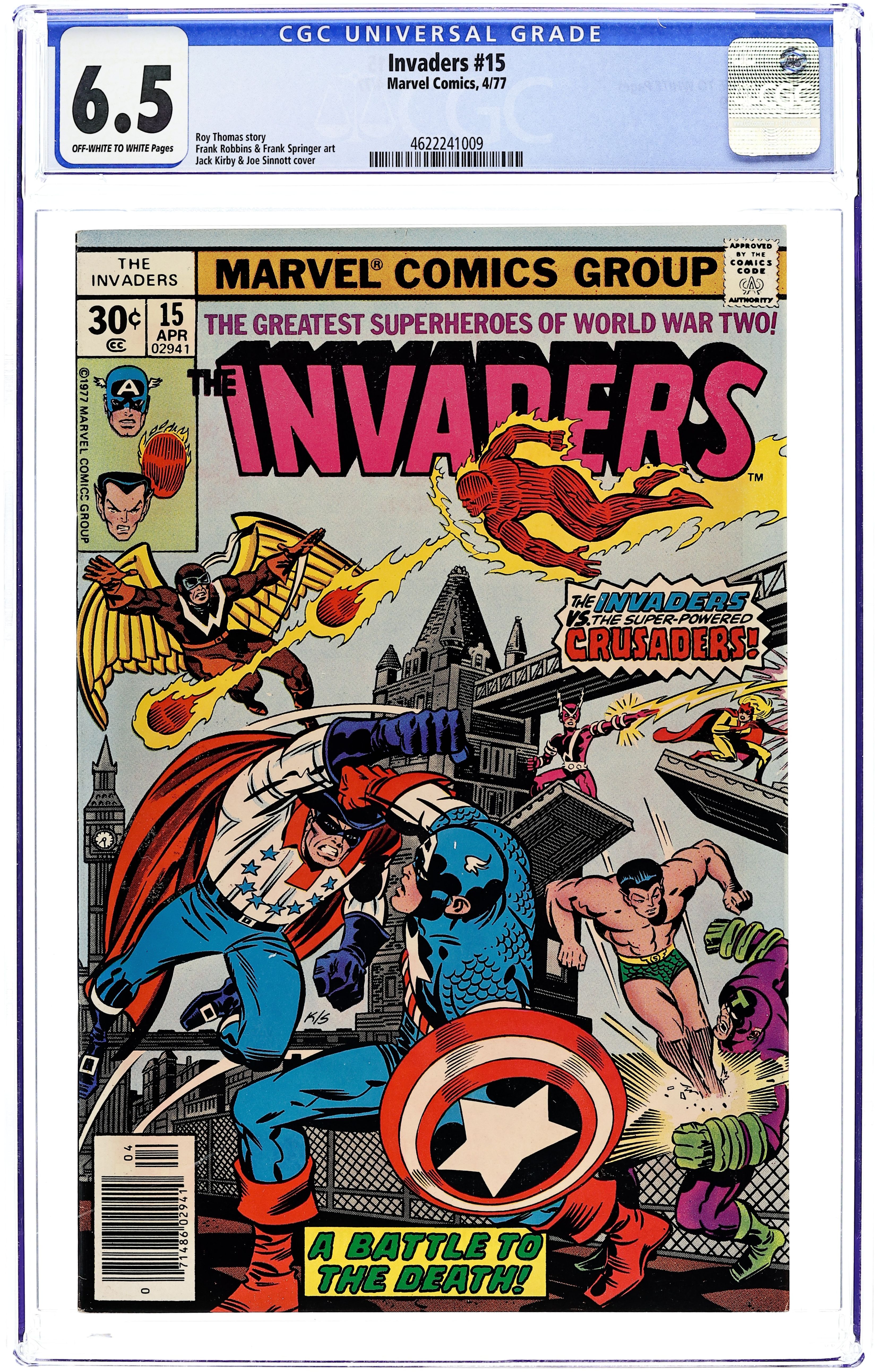 Invaders (1975 Marvel 1st Series) 15 CGC 6.5