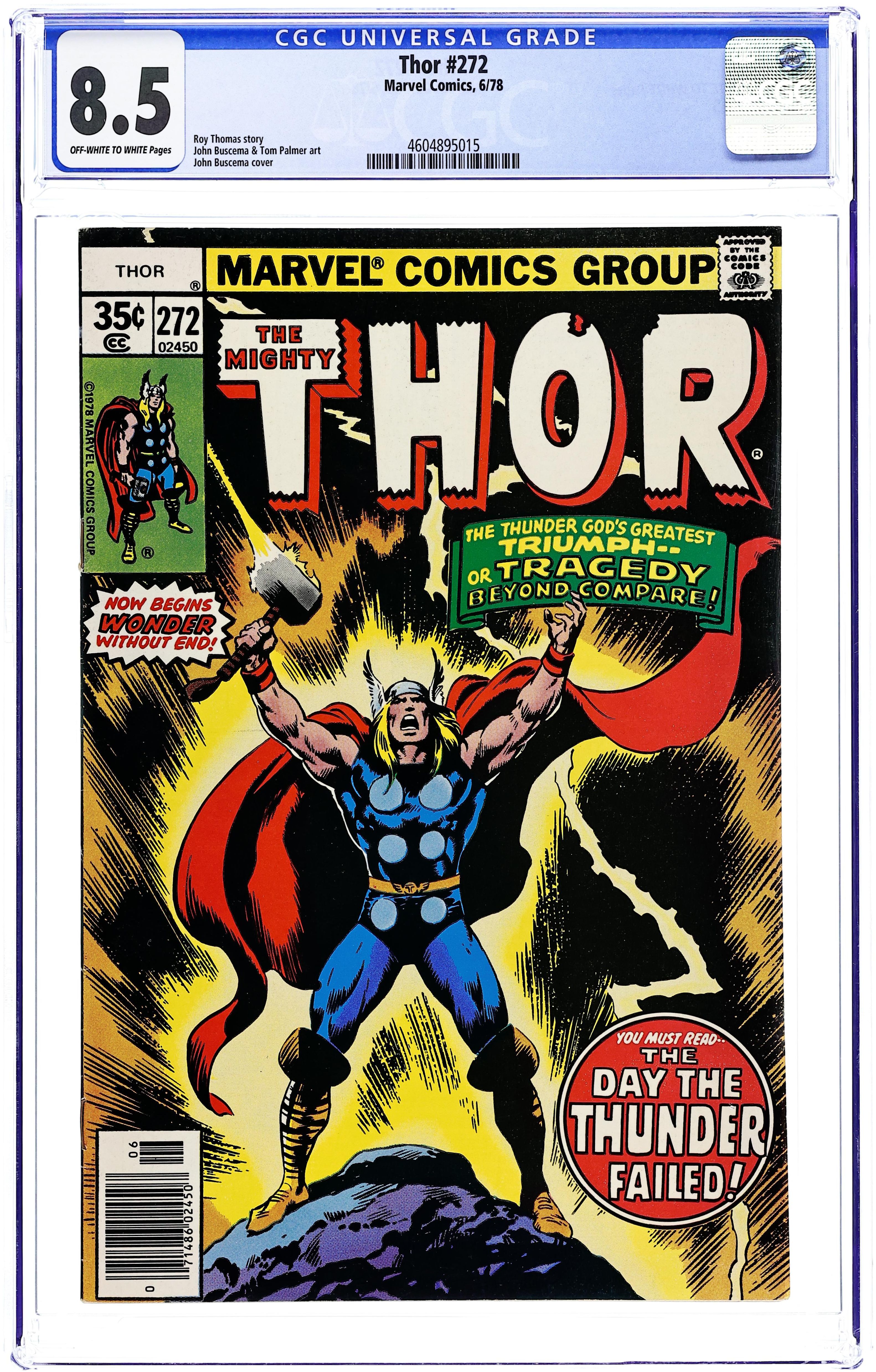 Thor (1962 Marvel 1st Series Journey Into Mystery) 272 CGC 8.5