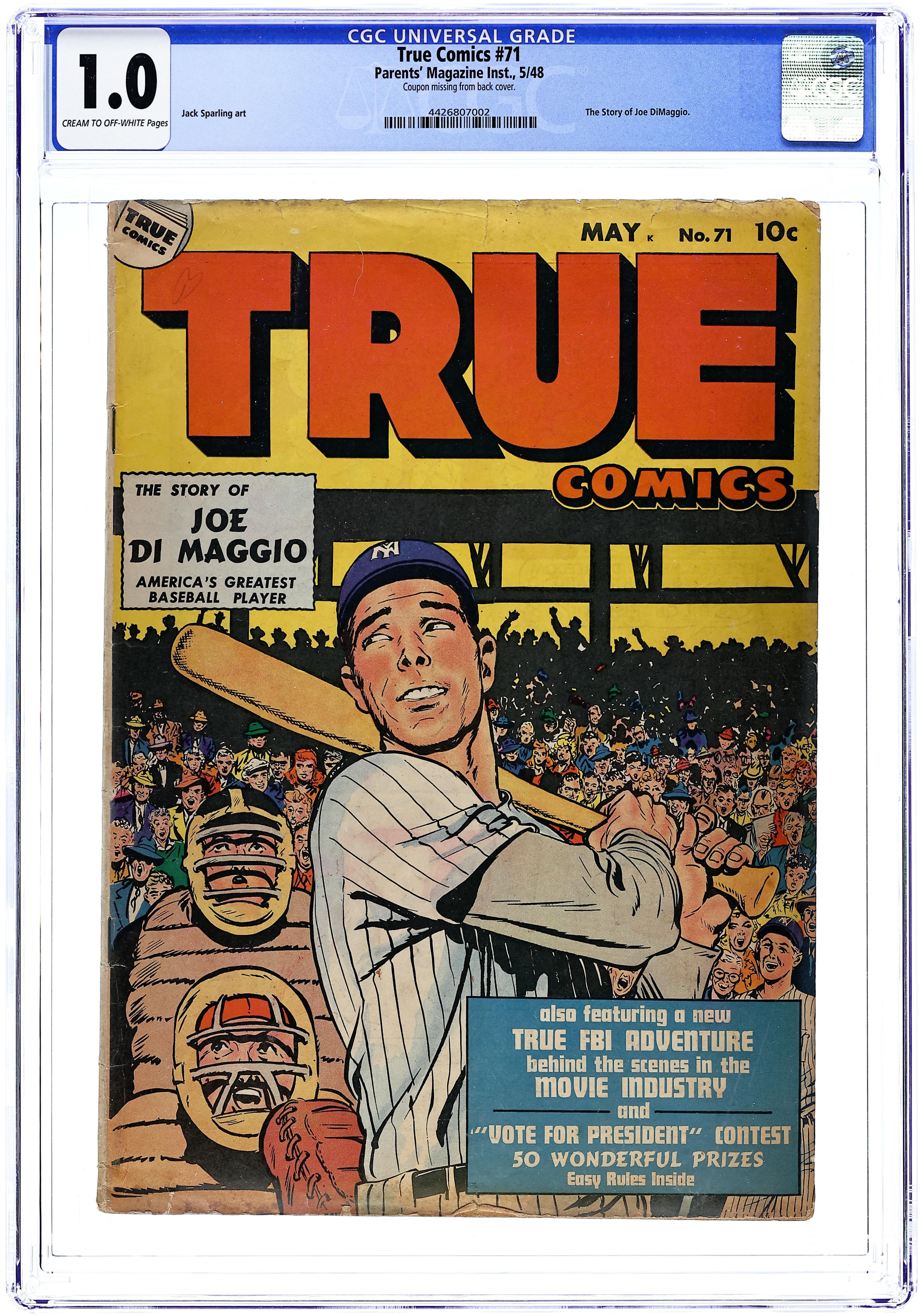 True Comics (1941 Parents' Magazine Press) 71 CGC 1.0