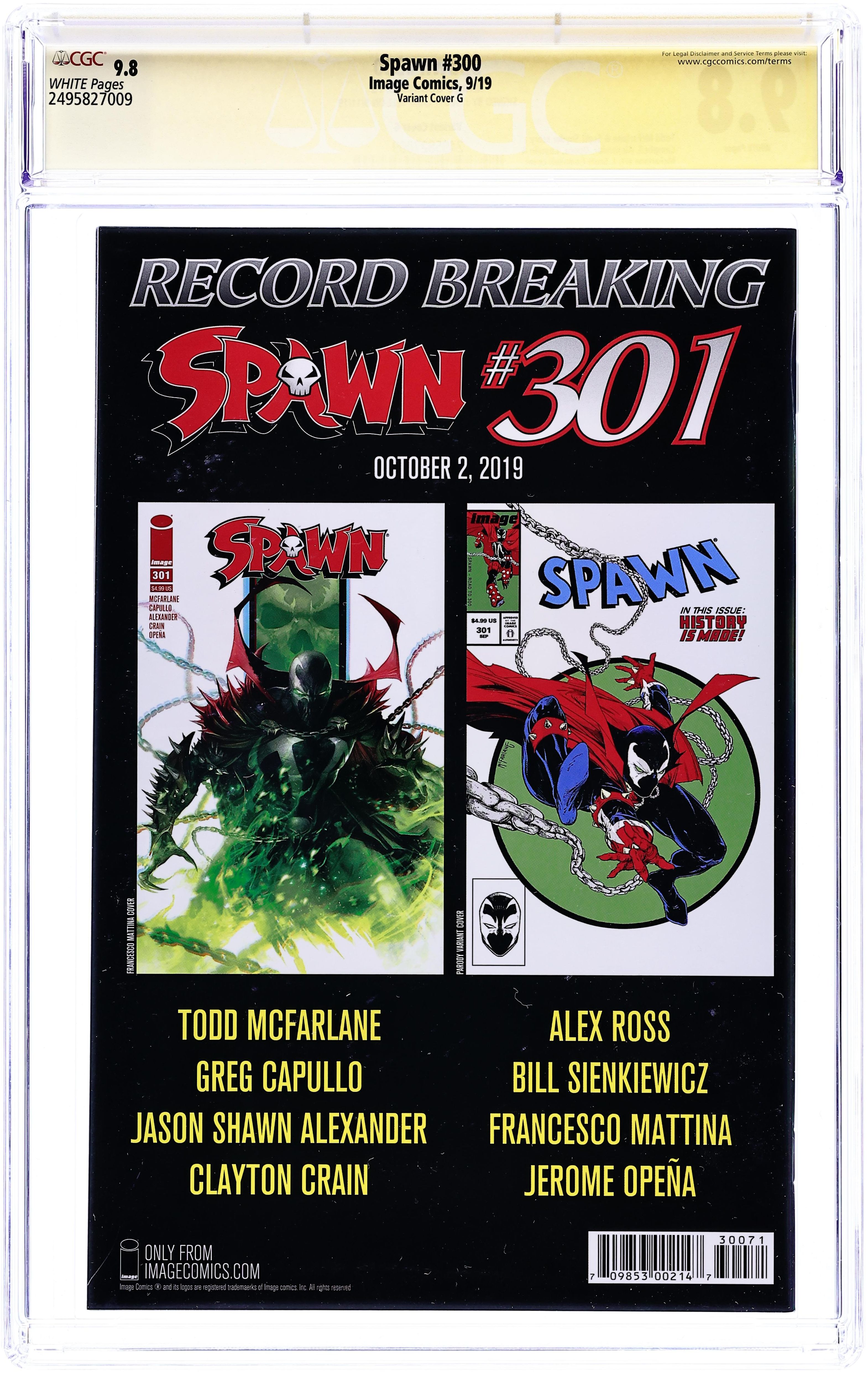 Spawn (1992 Image) 300G CGC 9.8 SS Campbell