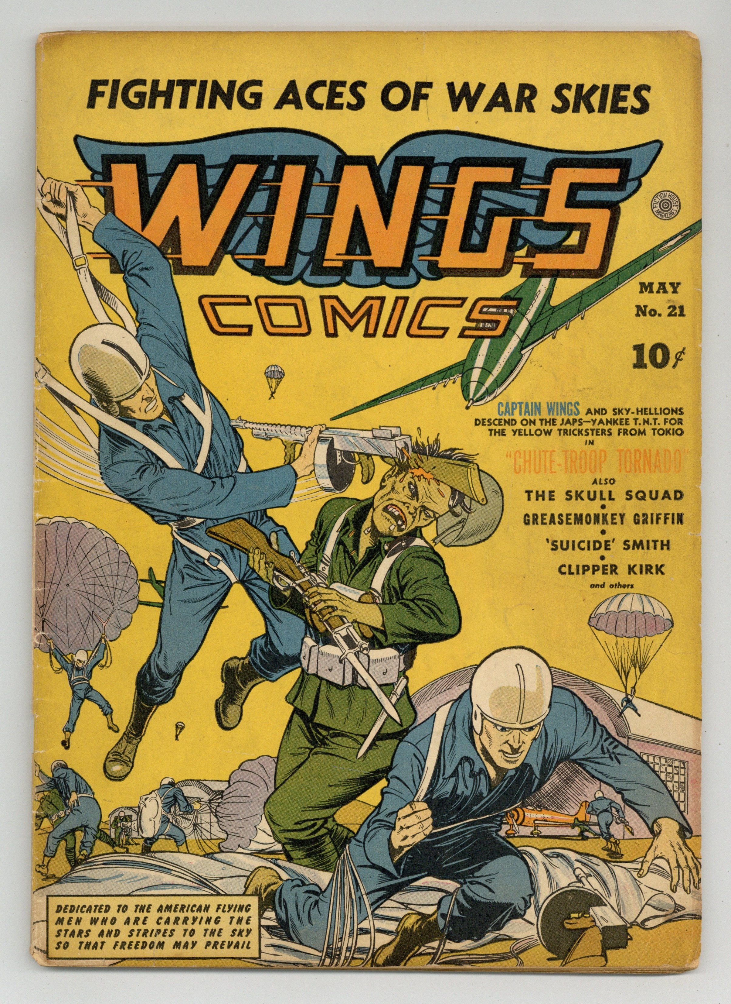 Wings Comics (1940) 21 VG- 3.5