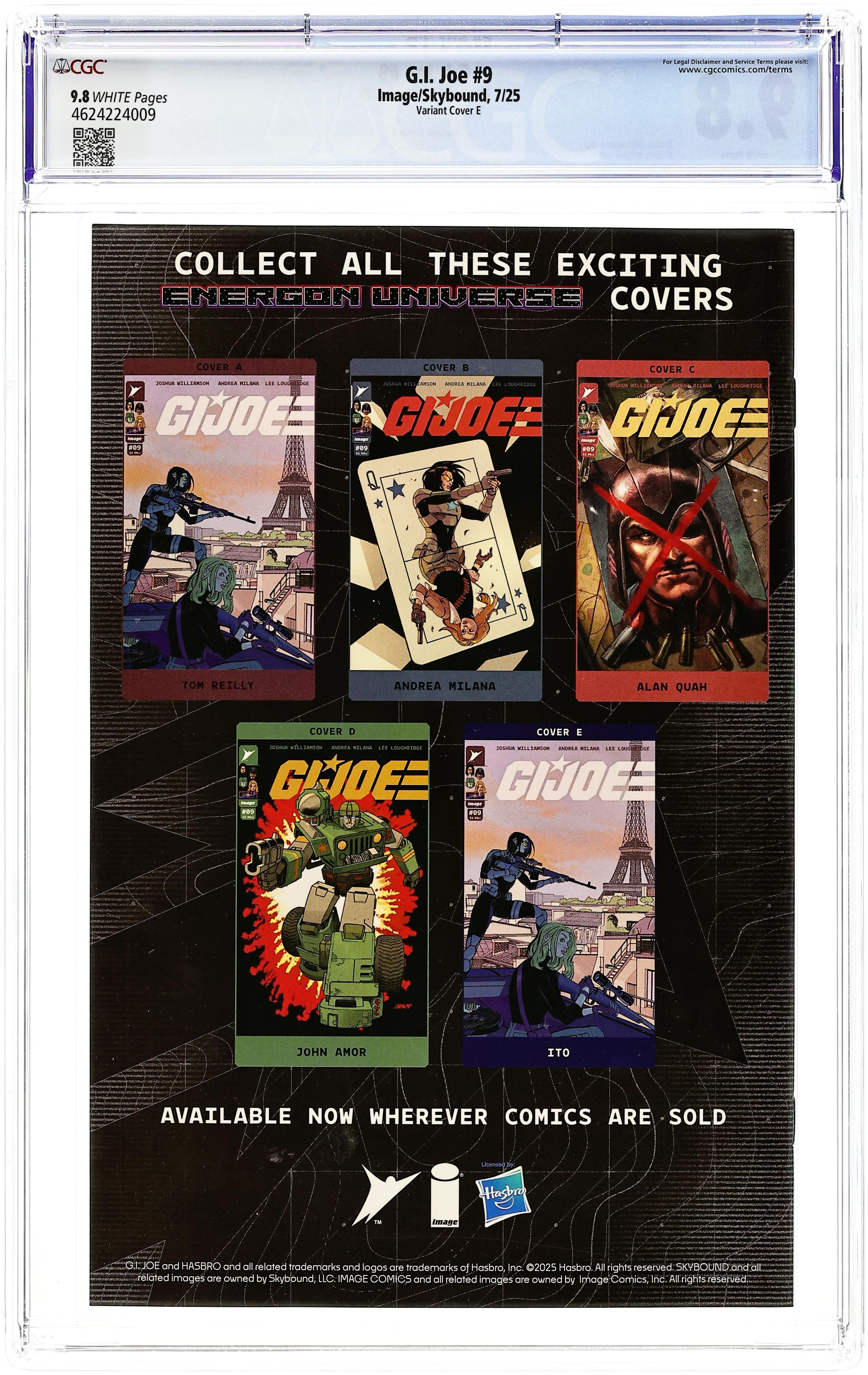 GI Joe (2024 Image) 9E CGC 9.8