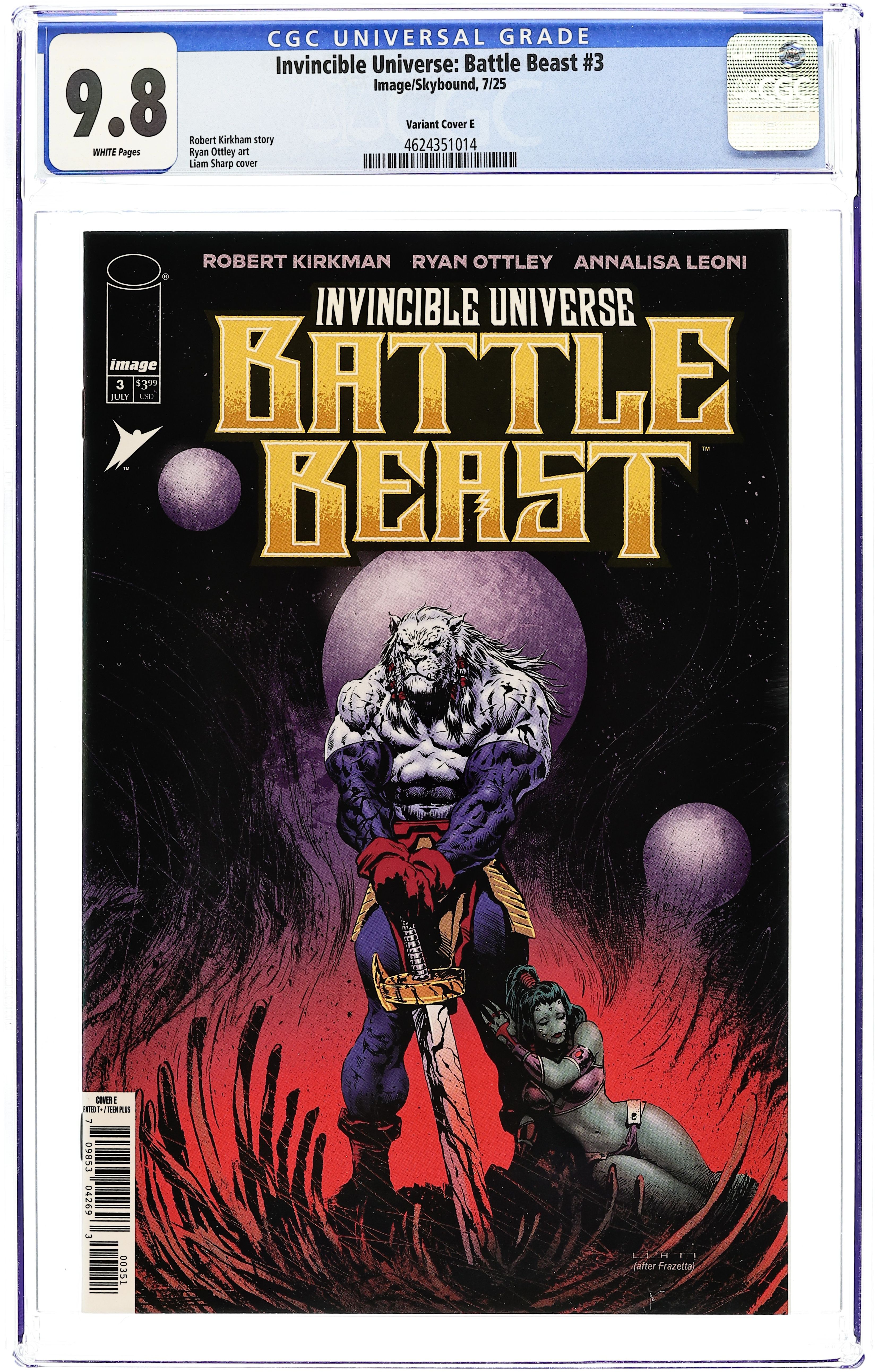 Invincible Universe Battle Beast (2025 Image) 3E CGC 9.8