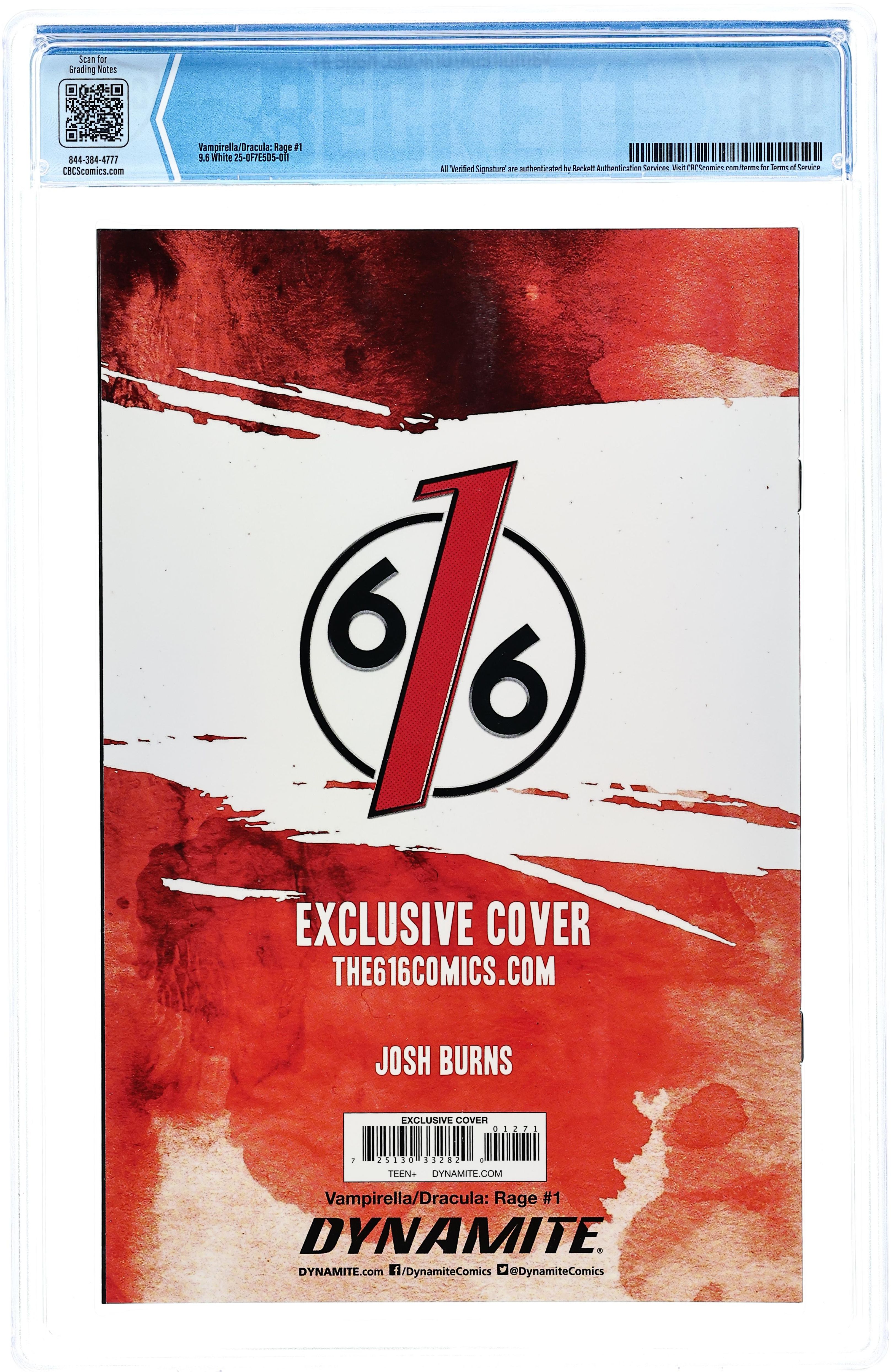 Vampirella dracula rage comic books graded by CBCS