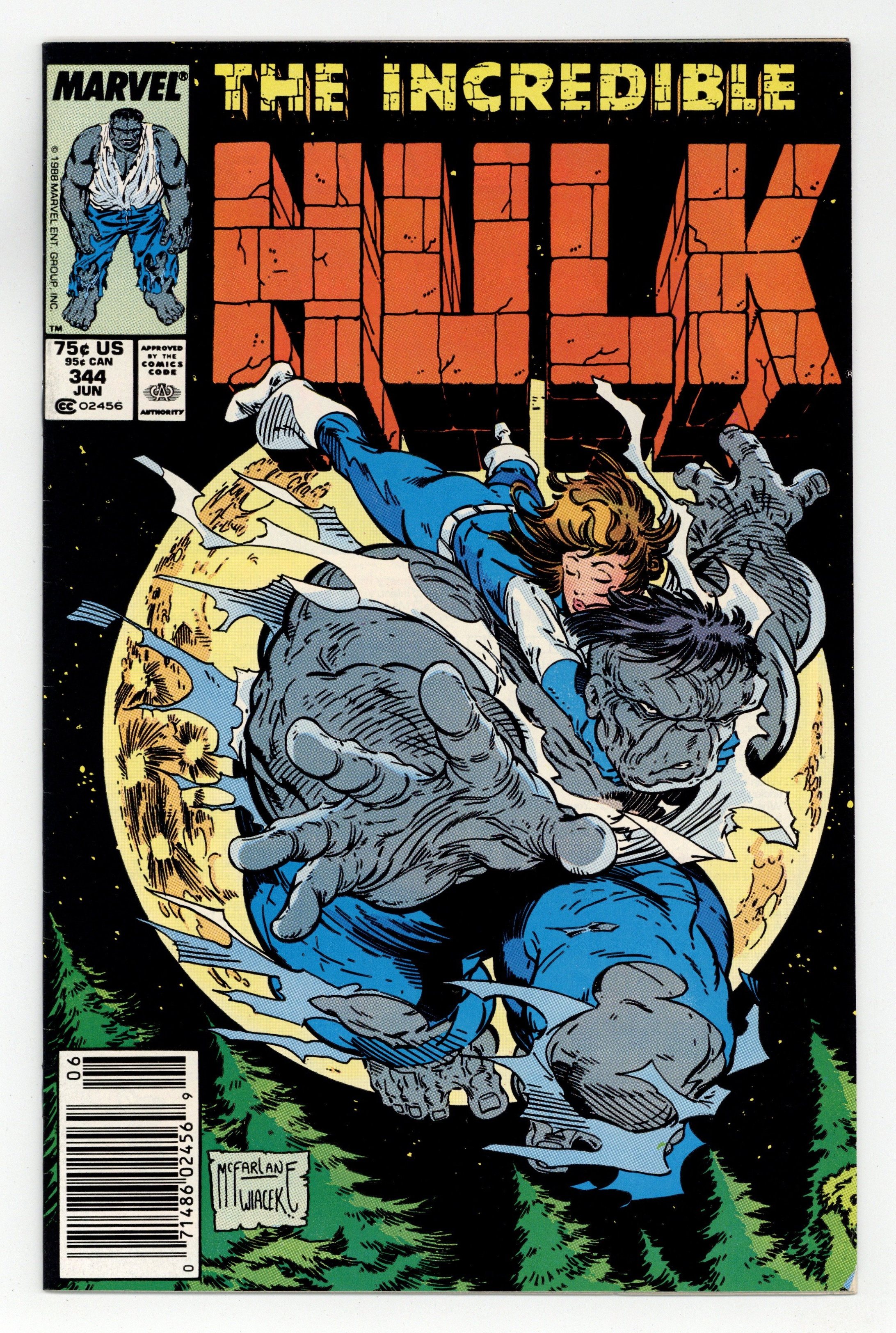 Incredible Hulk (1962 Marvel 1st Series) 344N VF+ 8.5