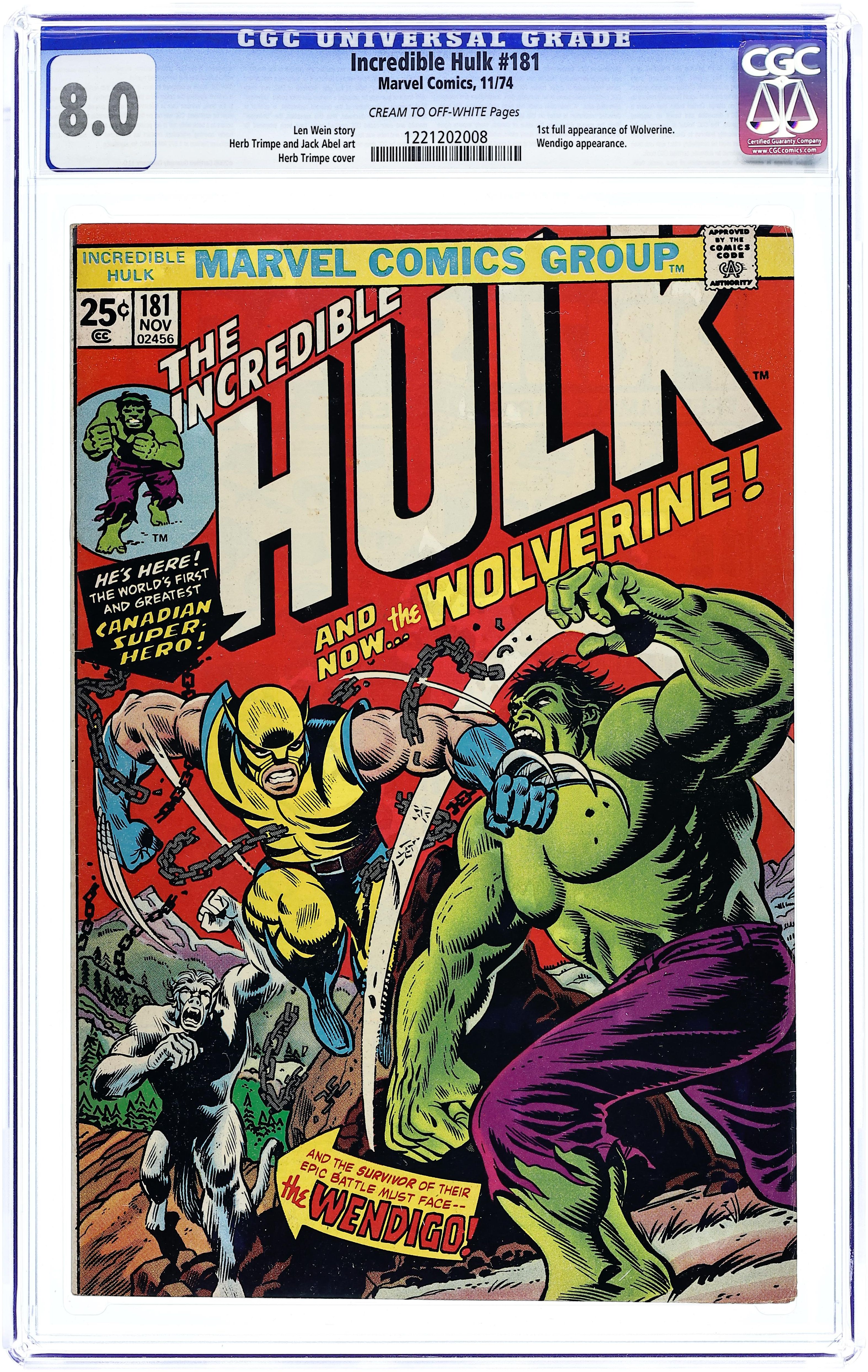 Incredible Hulk (1962 Marvel 1st Series) 181 CGC 8.0