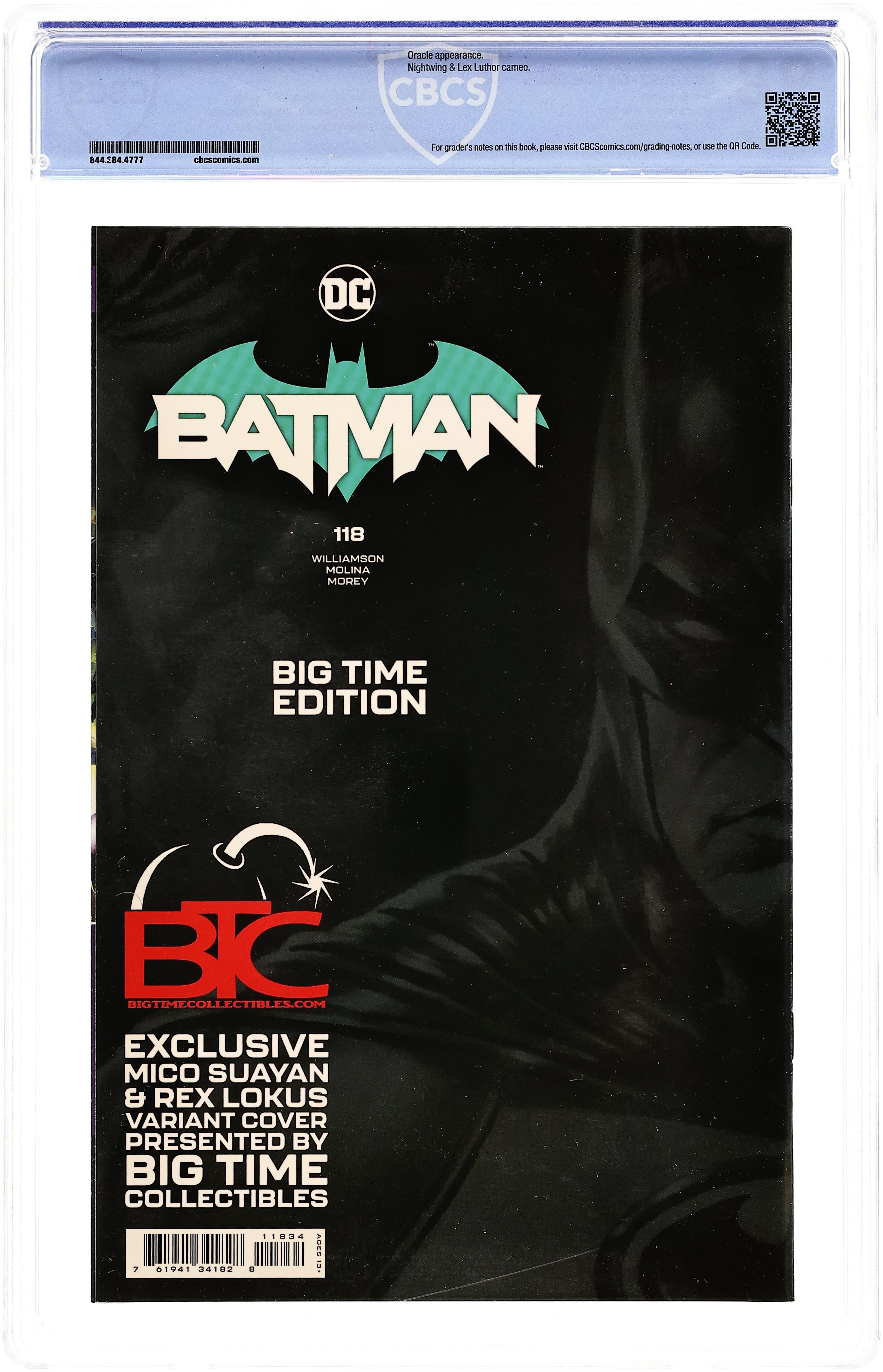 Batman (2016 3rd Series) 118BTC.C CBCS 9.8