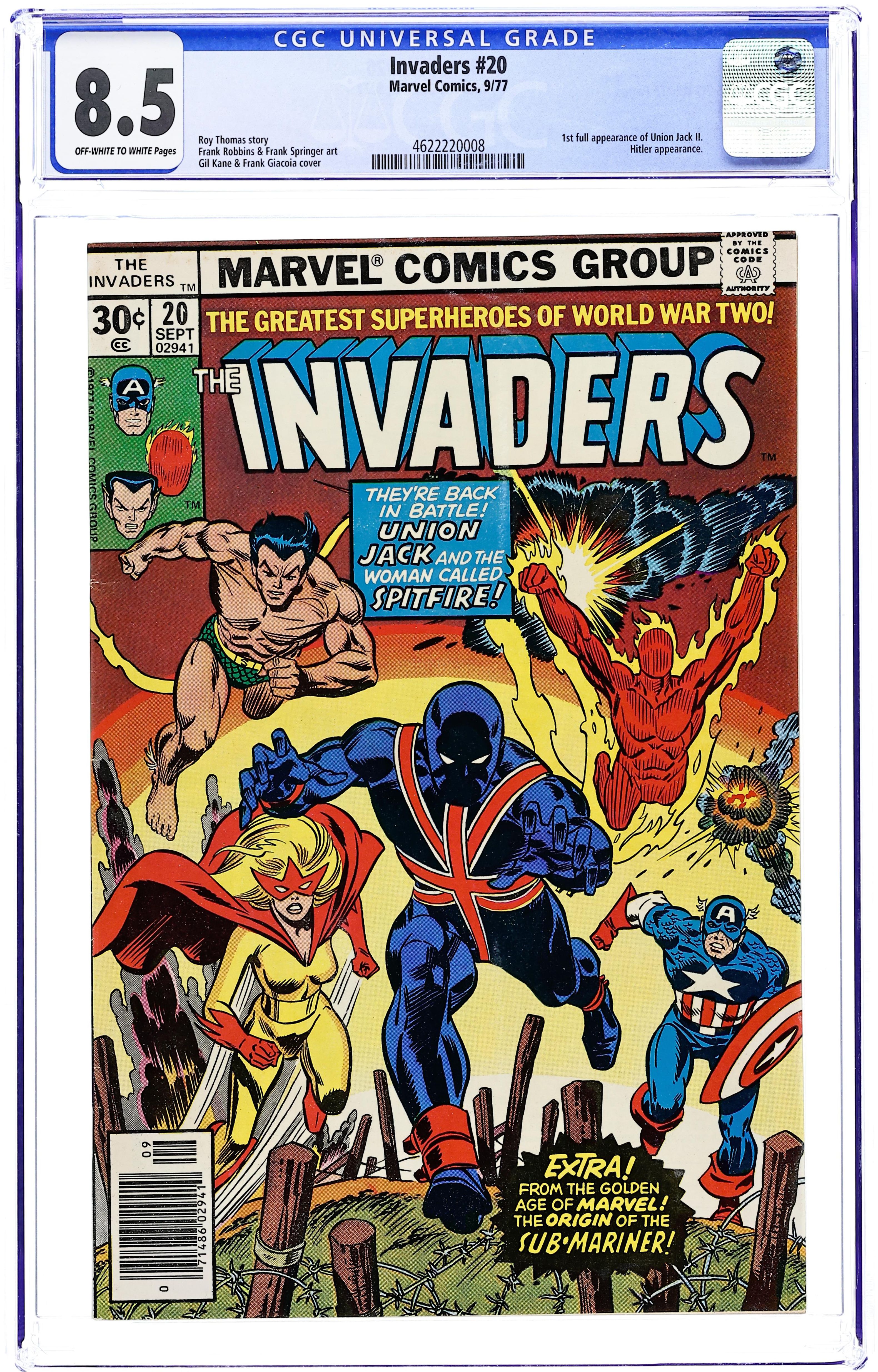 Invaders (1975 Marvel 1st Series) 20 CGC 8.5
