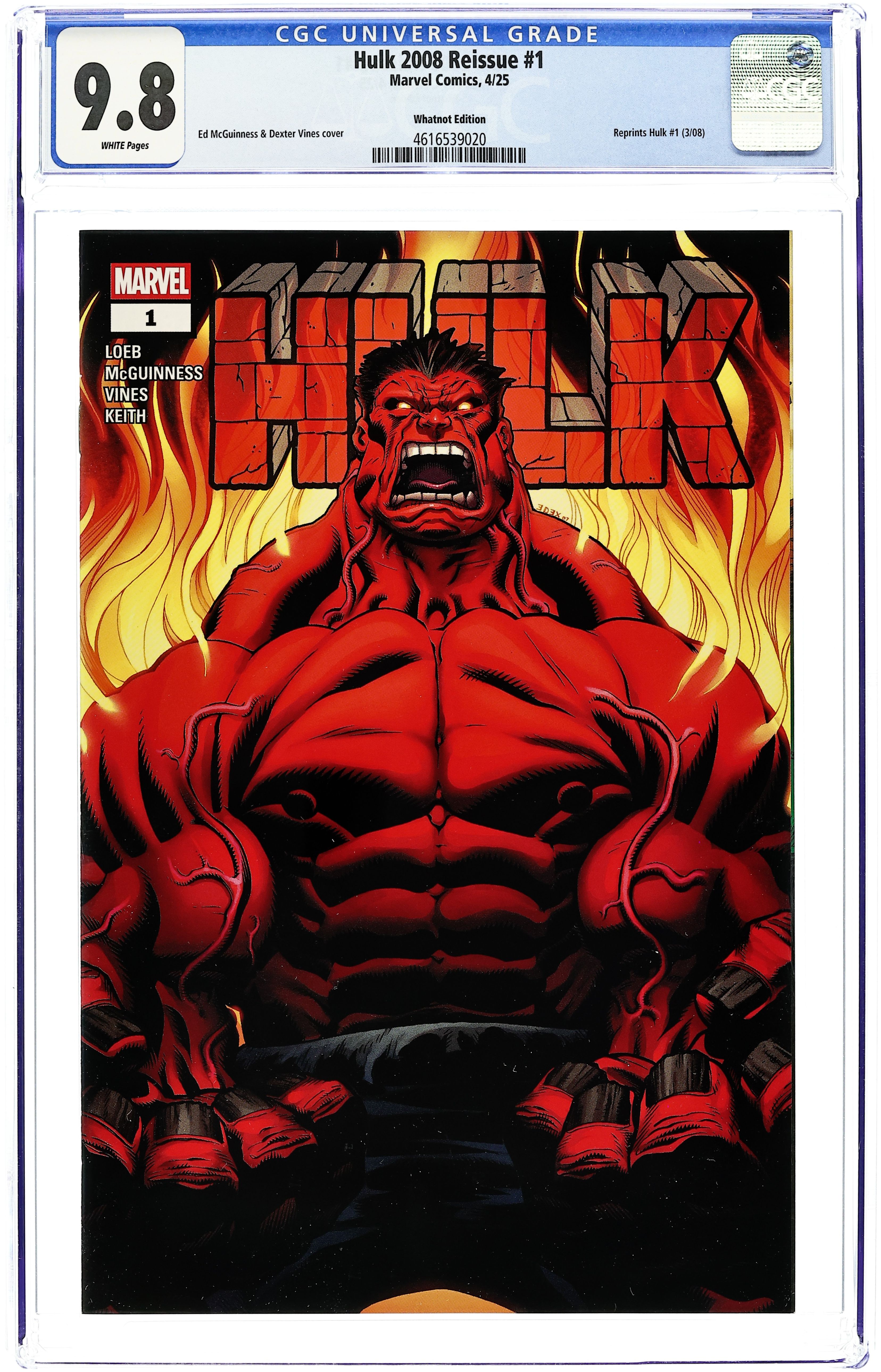 Hulk (2008 Marvel) 1WHATNOT.A CGC 9.8