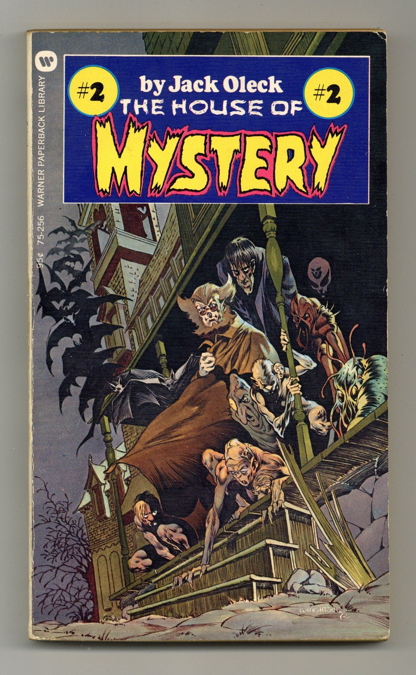 House of Mystery PB (1973 Warner Books) by Jack Oleck 2-1ST VG+ 4.5
