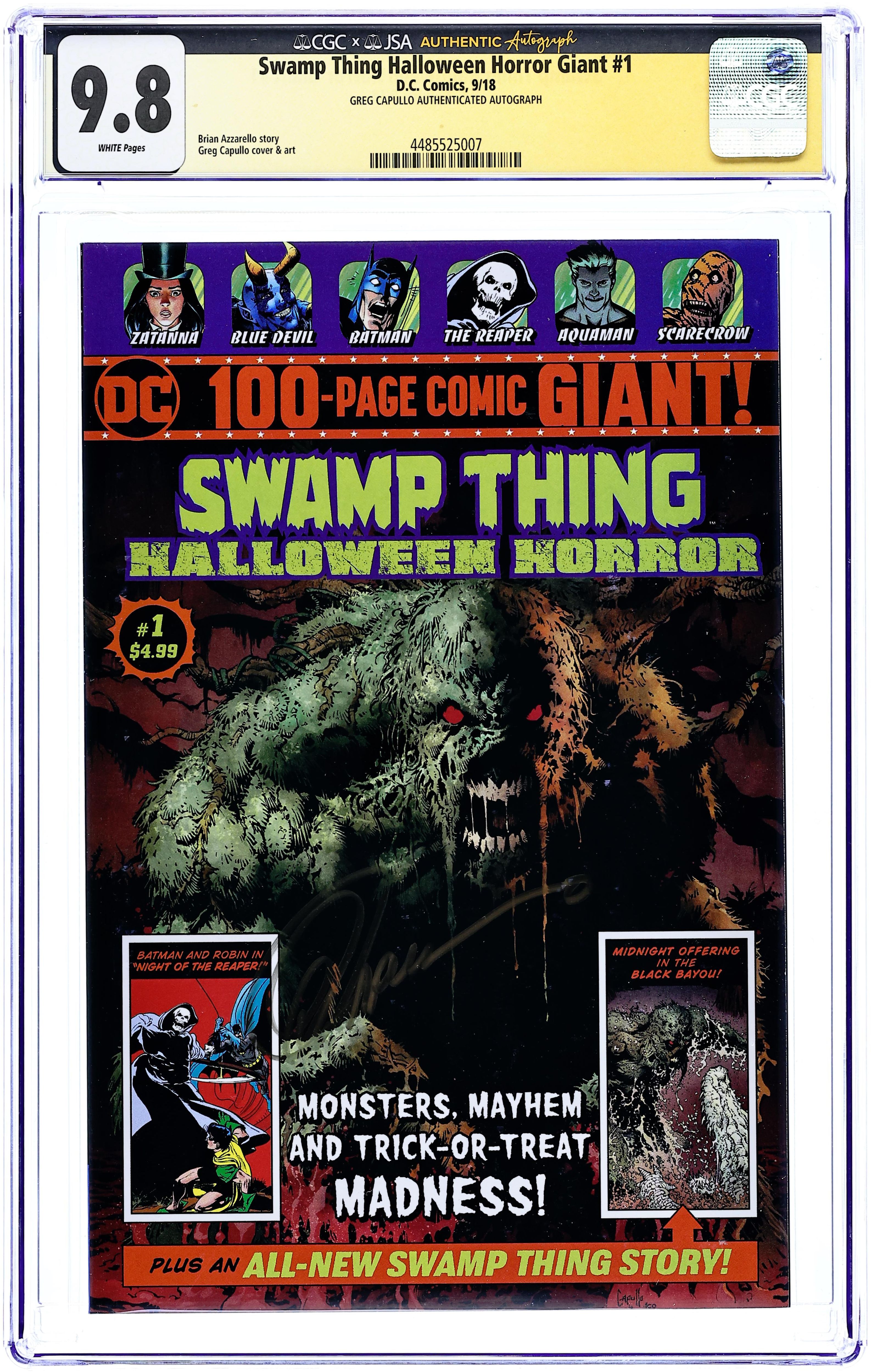 Swamp Thing Halloween Horror Giant (2018 DC) Walmart Exclusive 1 CGC 9. ...