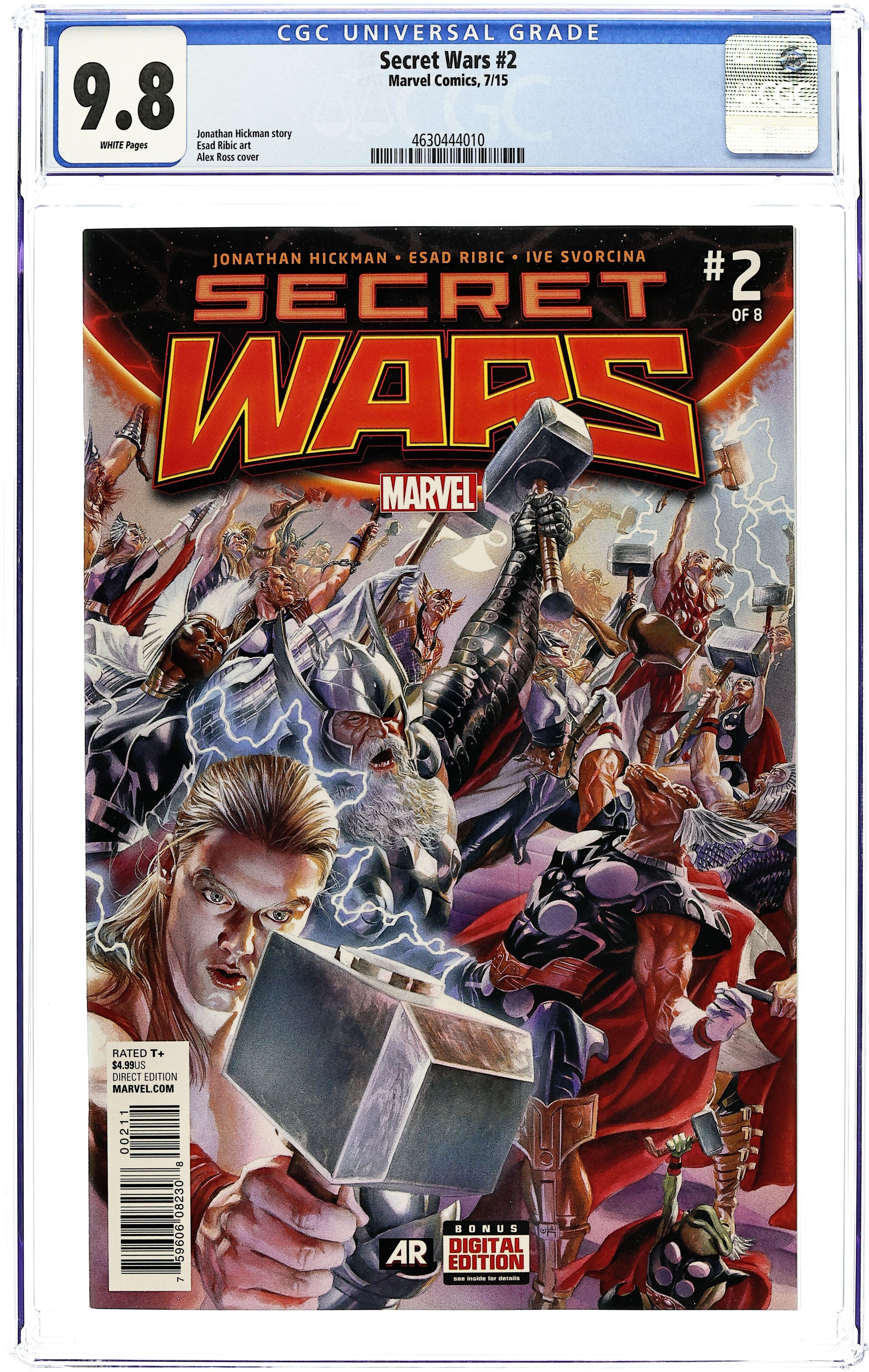 Secret Wars (2015 3rd Series) 2A CGC 9.8