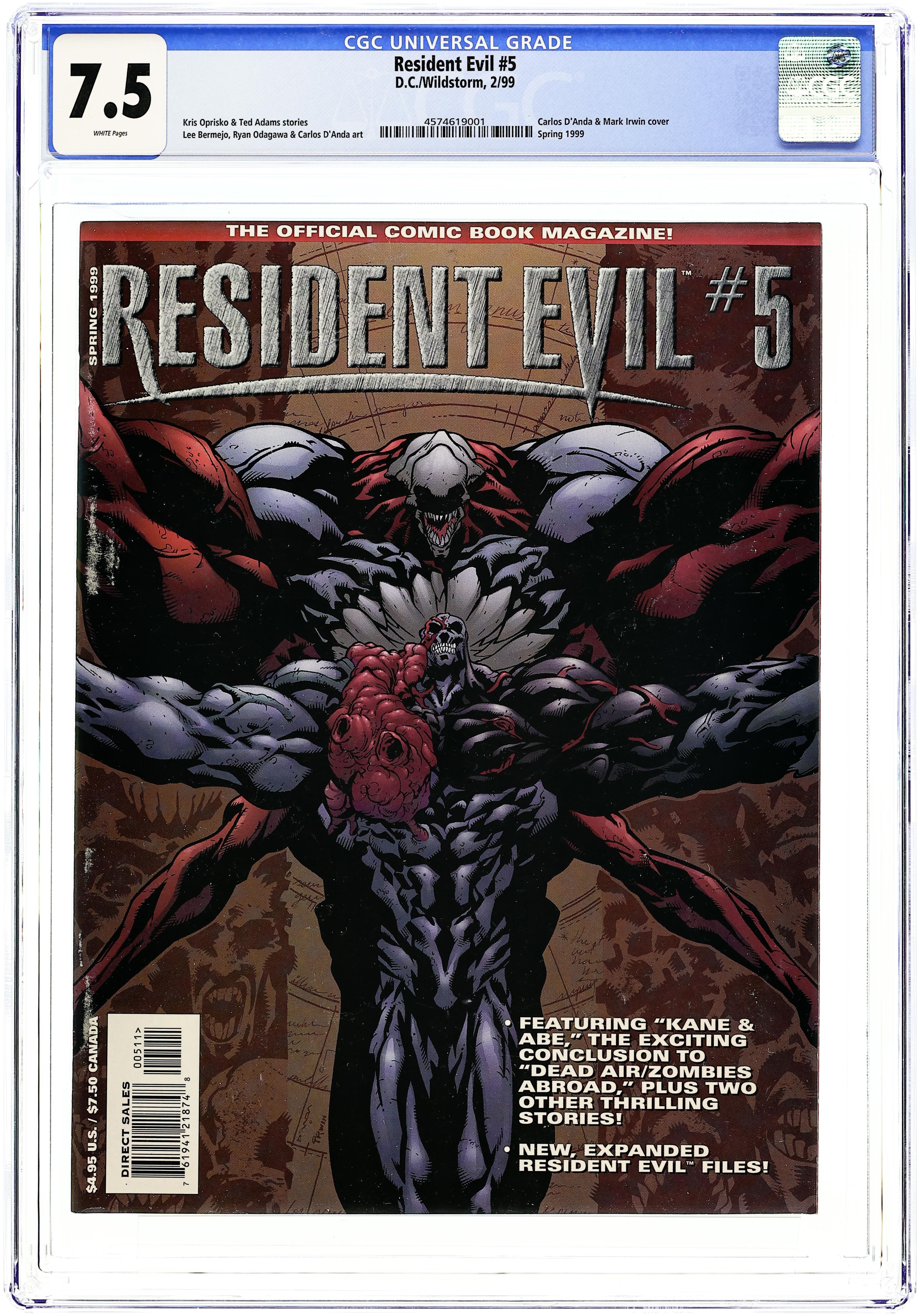 Resident Evil (1998 Magazine) 5 CGC 7.5