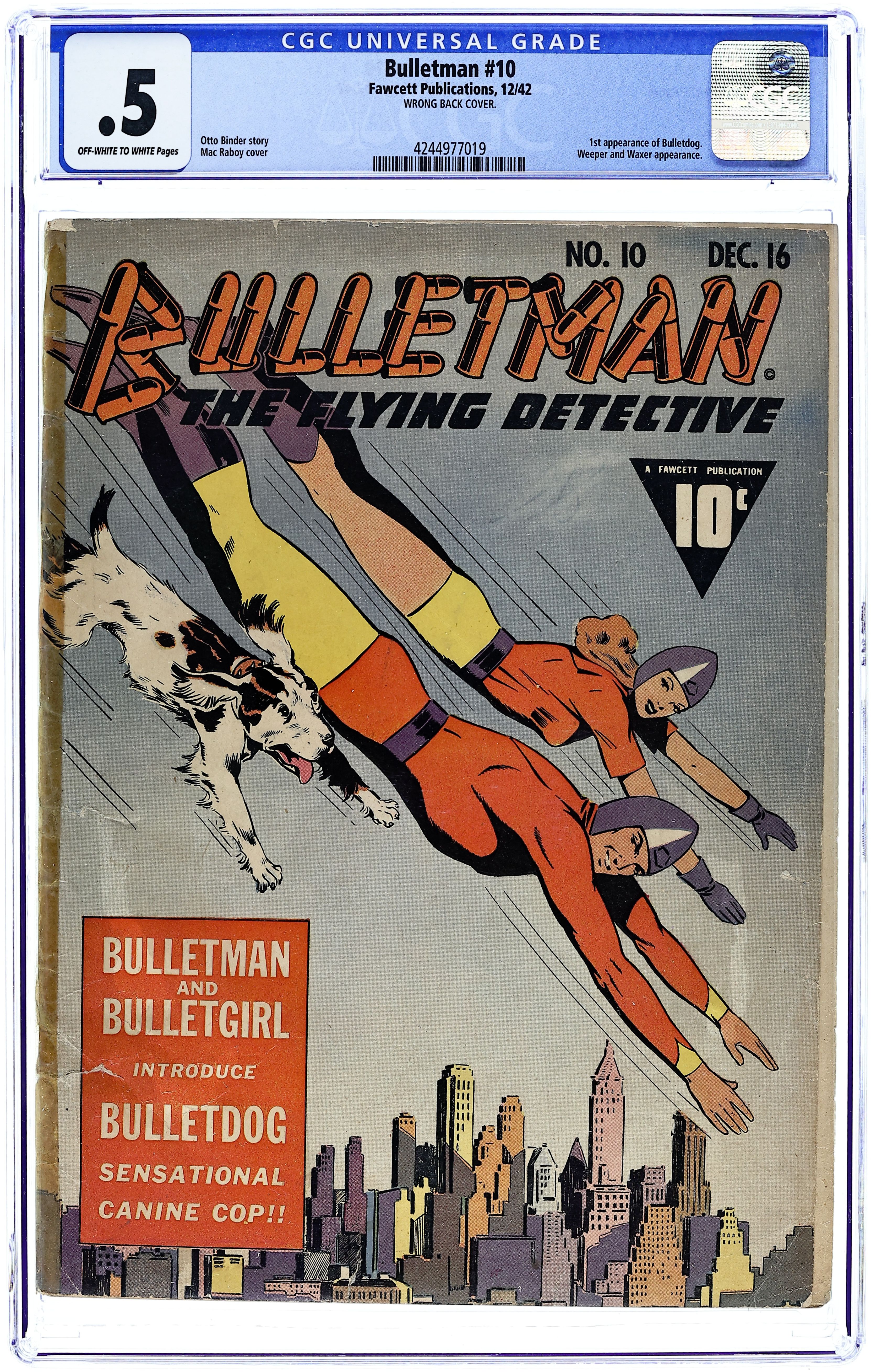 Bulletman (1941-1946 Fawcett) 10 CGC 0.5