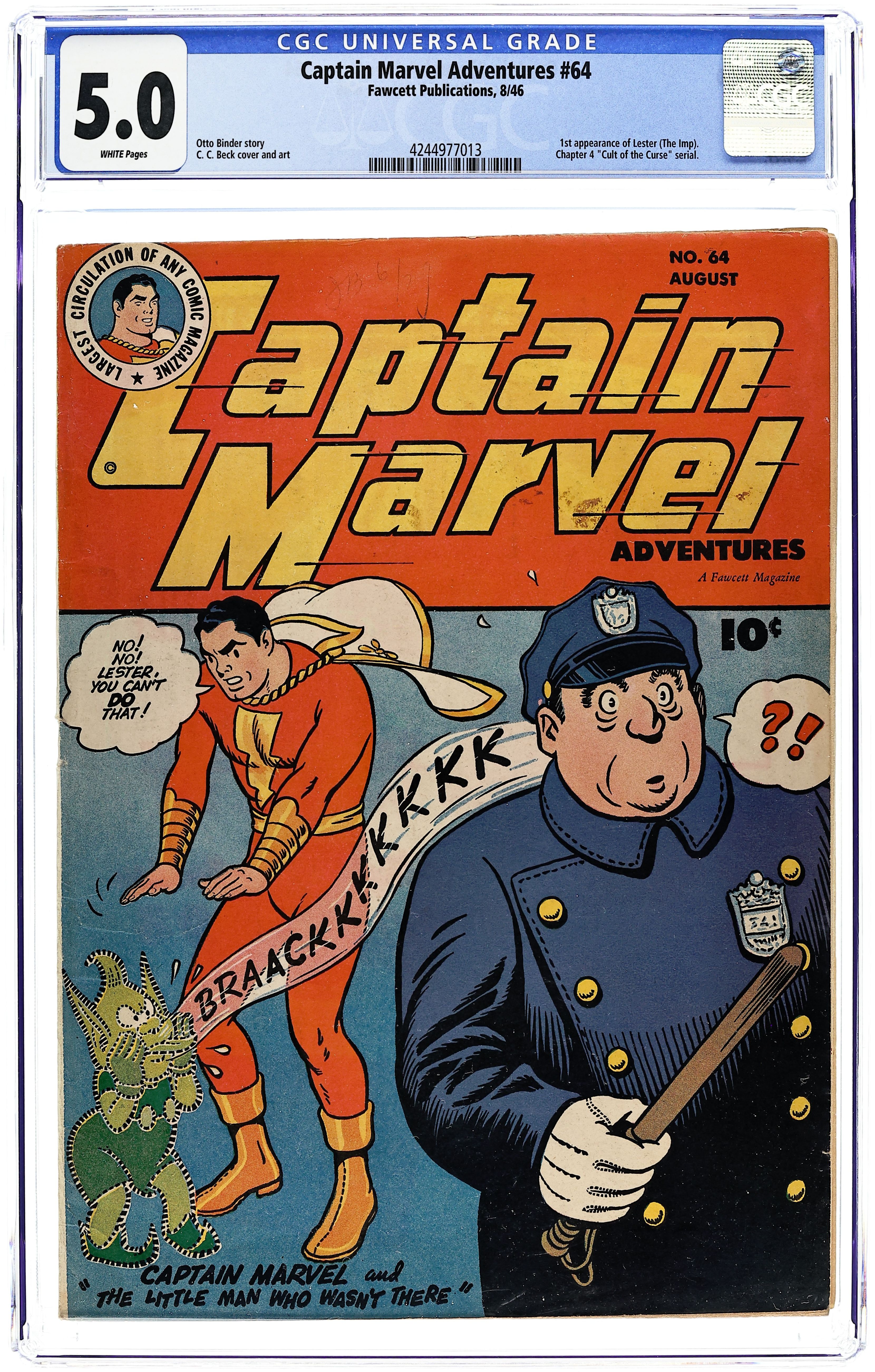 Captain Marvel Adventures (1941-1953 Fawcett) 64 CGC 5.0