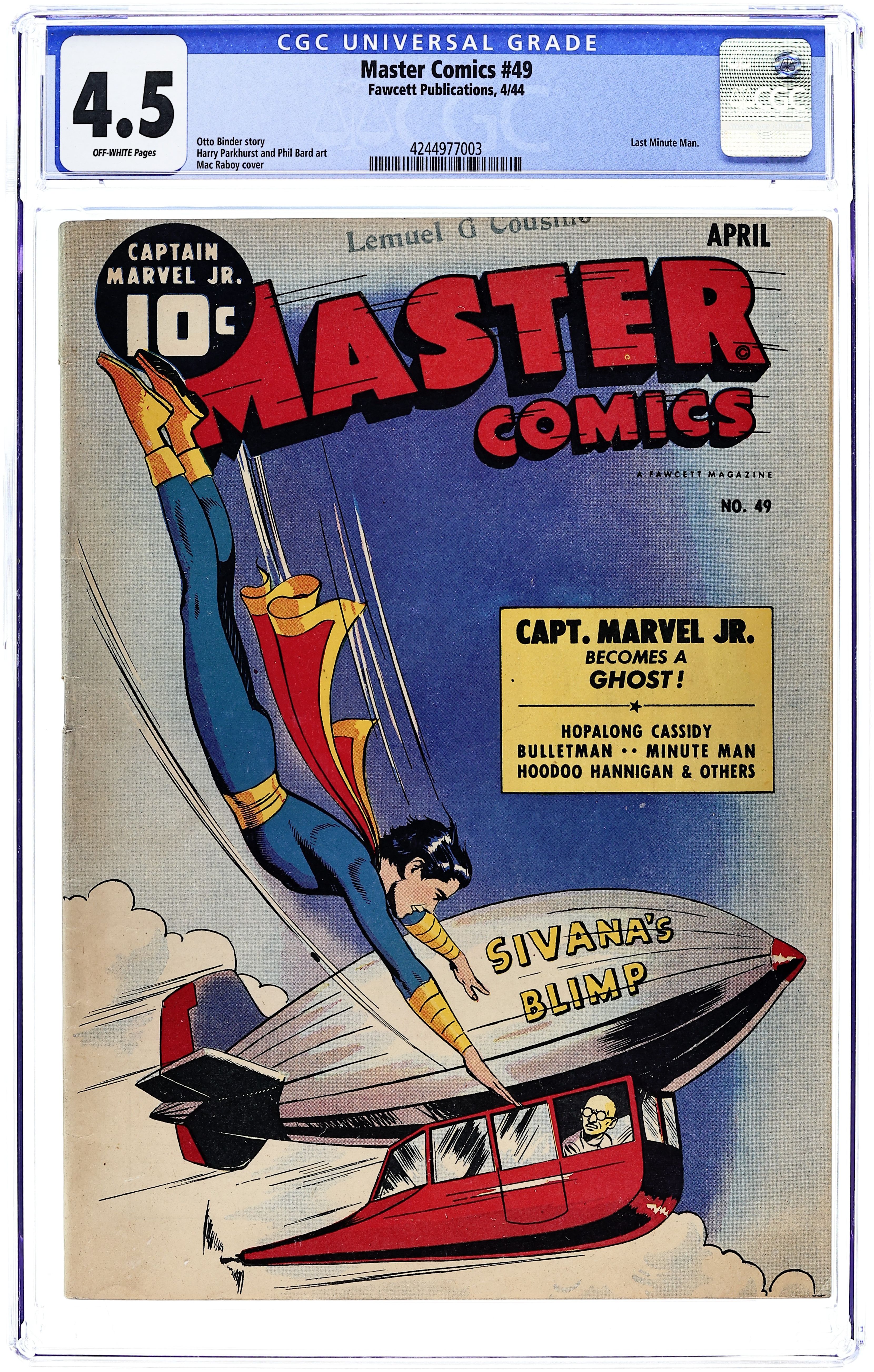 Master Comics (1940 Fawcett) 49 CGC 4.5
