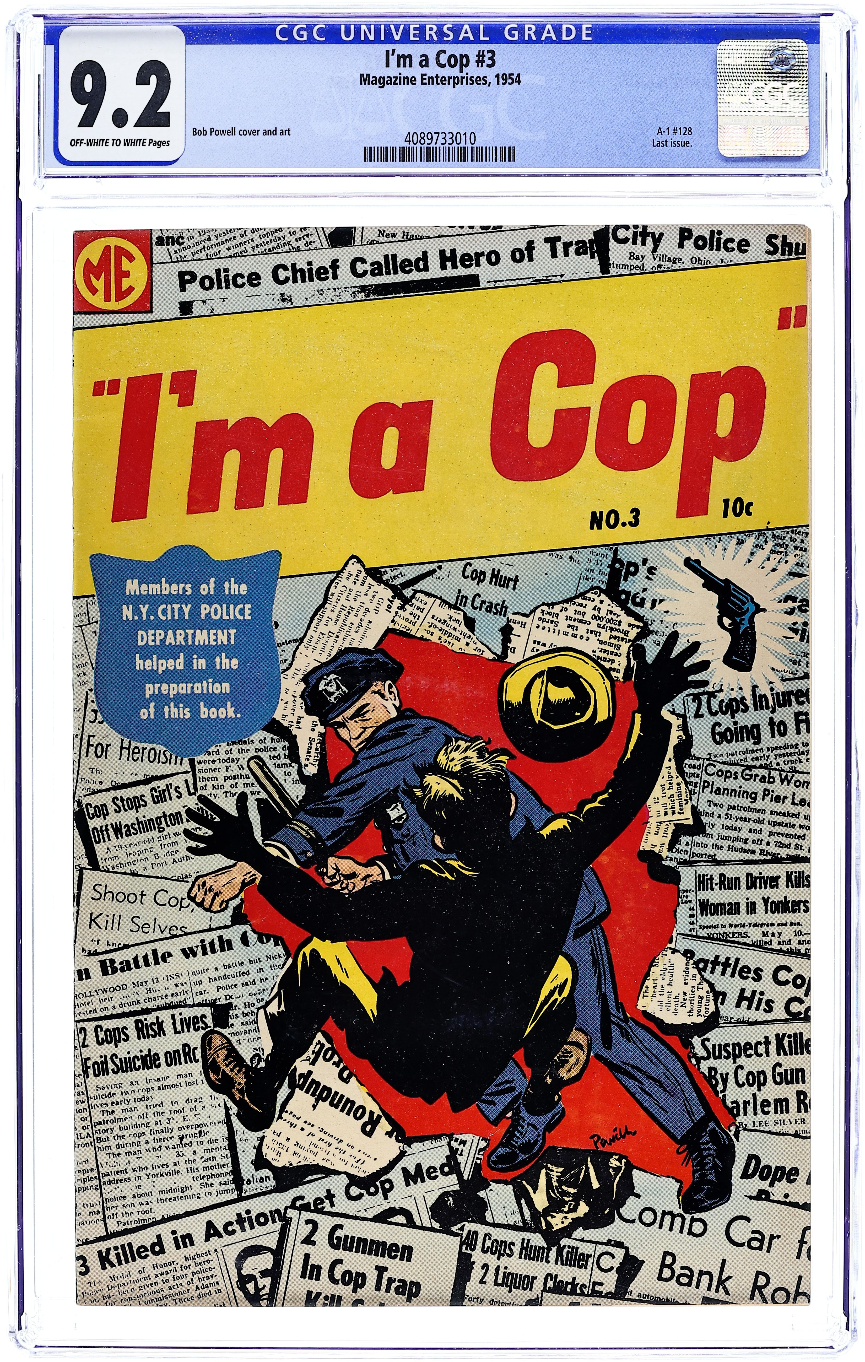 I'm a Cop (1954) 3 CGC 9.2