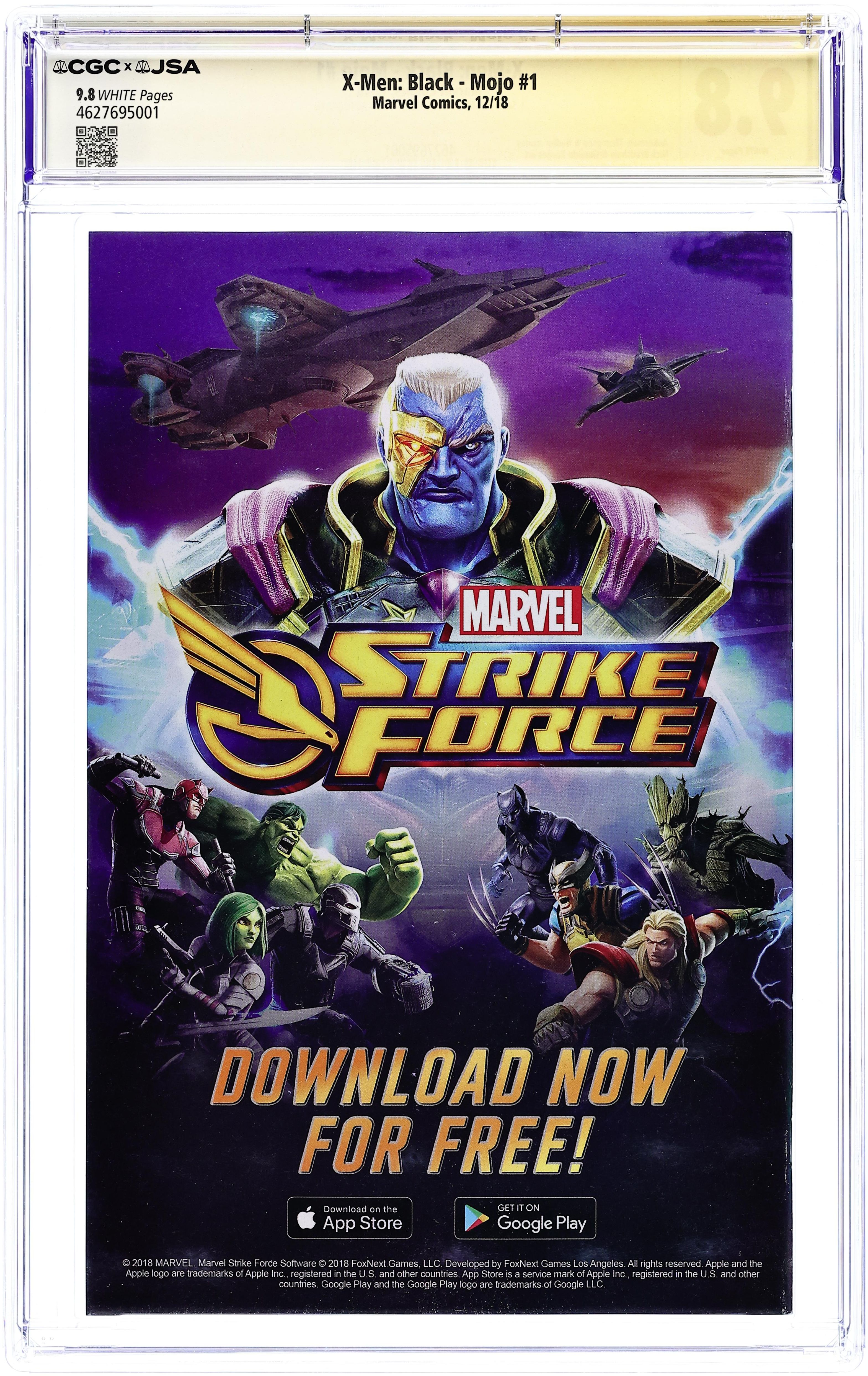 X-Men Black Mojo (2018) 1A CGC 9.8 JSA Campbell