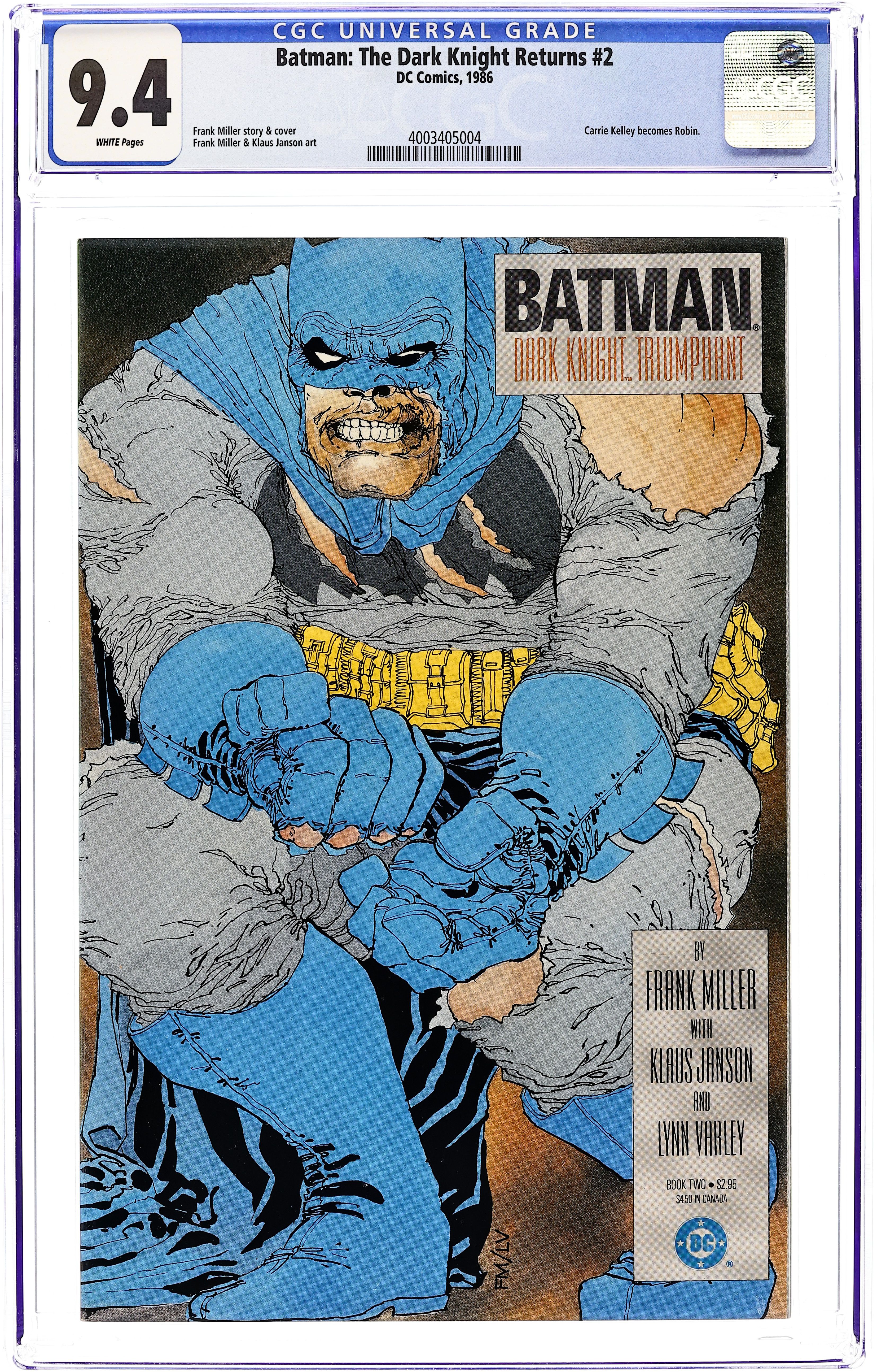 Batman The Dark Knight Returns (1986) 2-1ST.D CGC 9.4