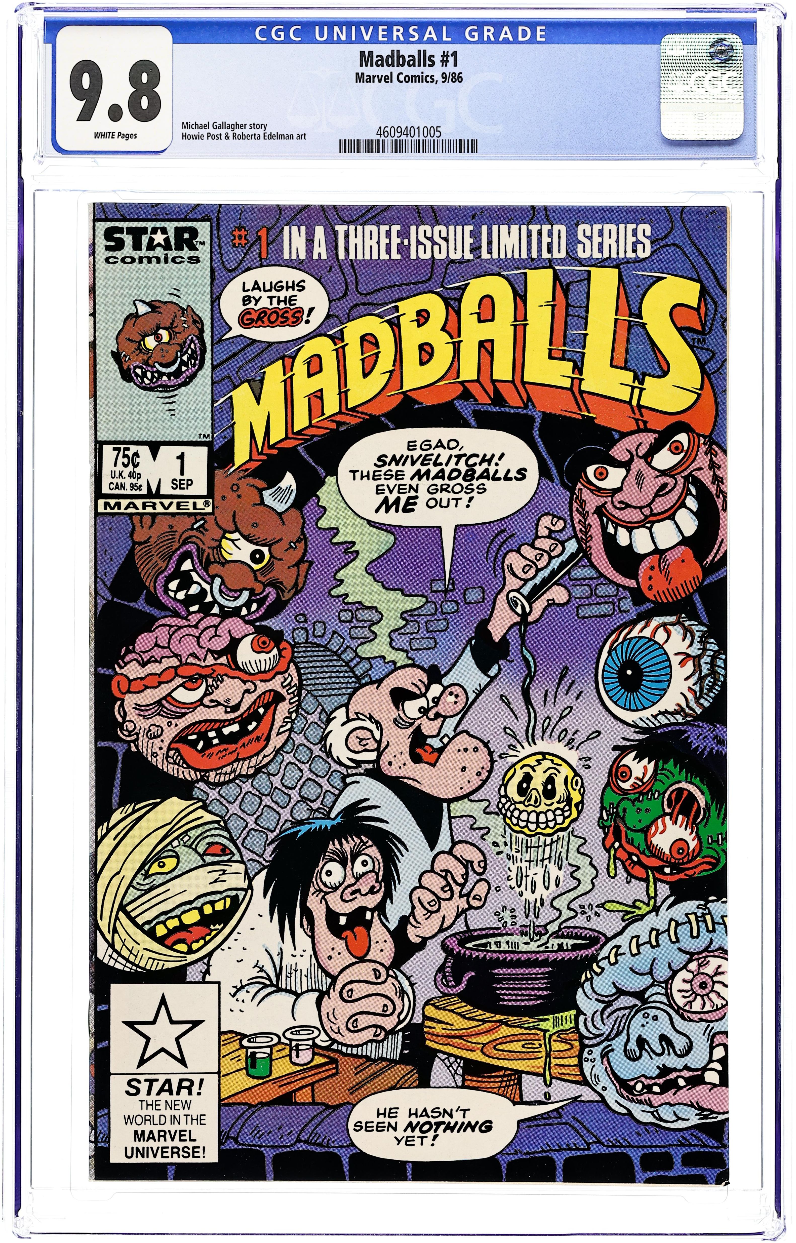 Madballs (1986-1988 Marvel/Star Comics) 1 CGC 9.8