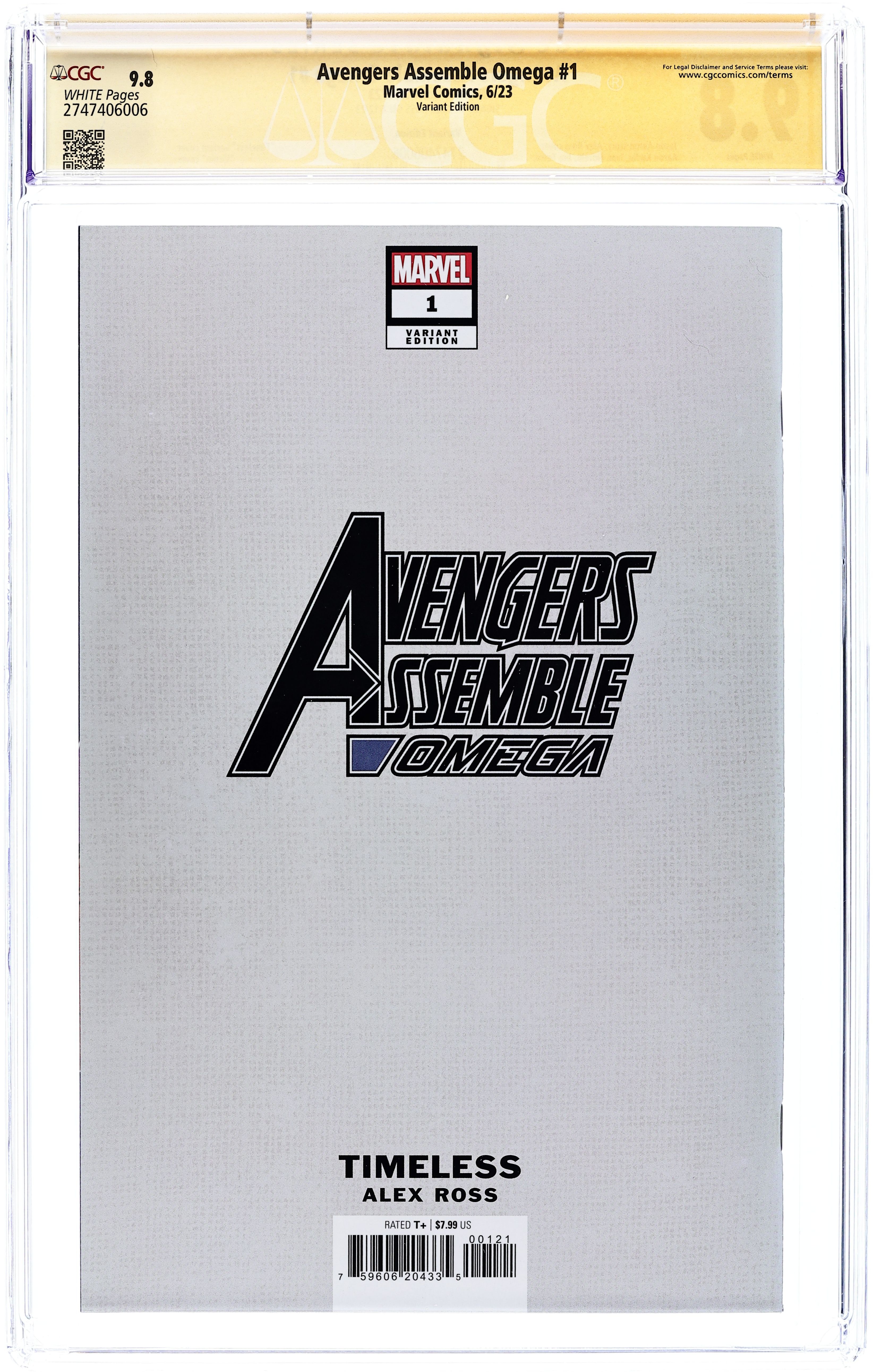 Avengers omega comic books graded by CGC