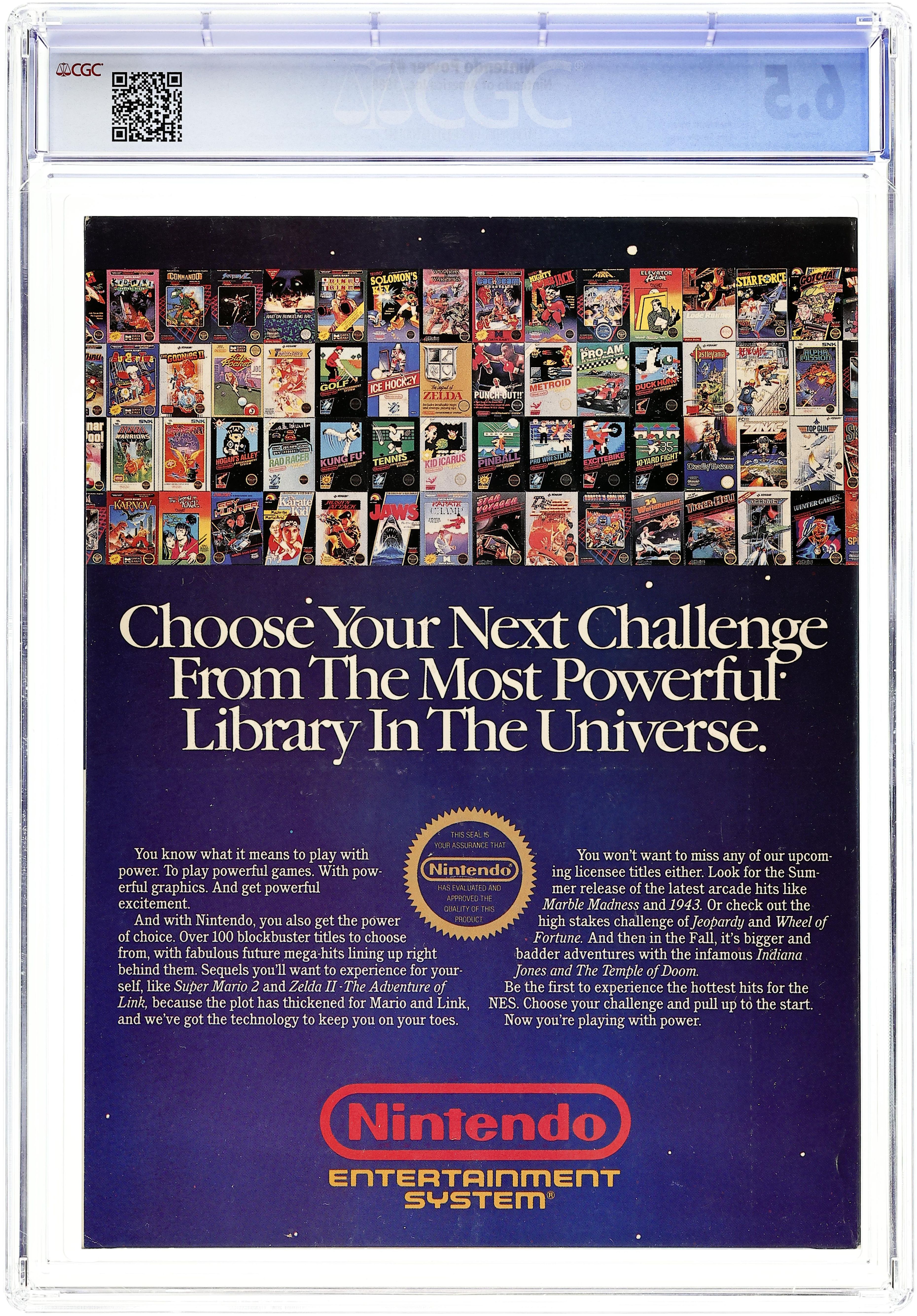 Nintendo Power (1988-2012 Nintendo of America) 1B CGC 6.5