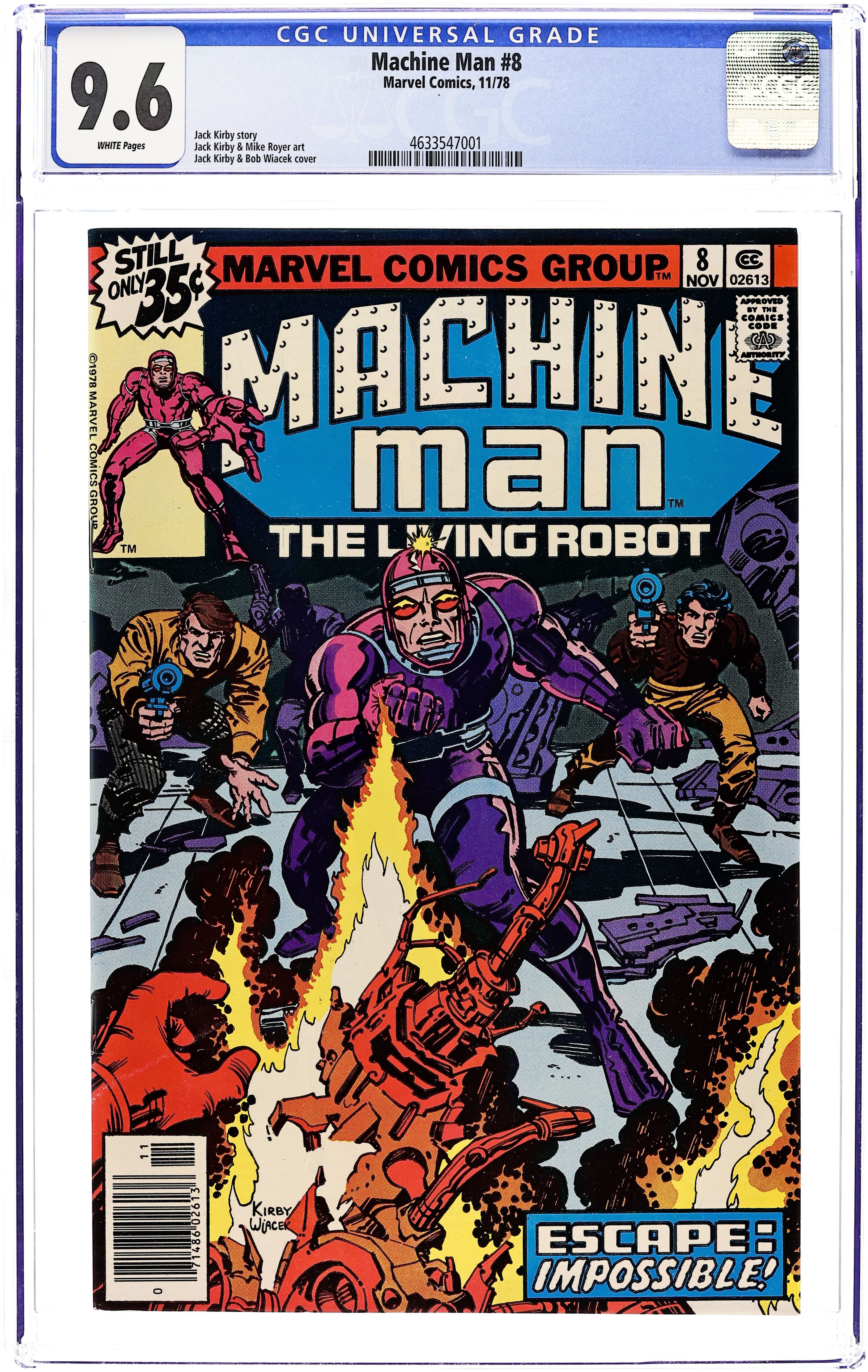 Machine Man (1978 1st Series) 8 CGC 9.6
